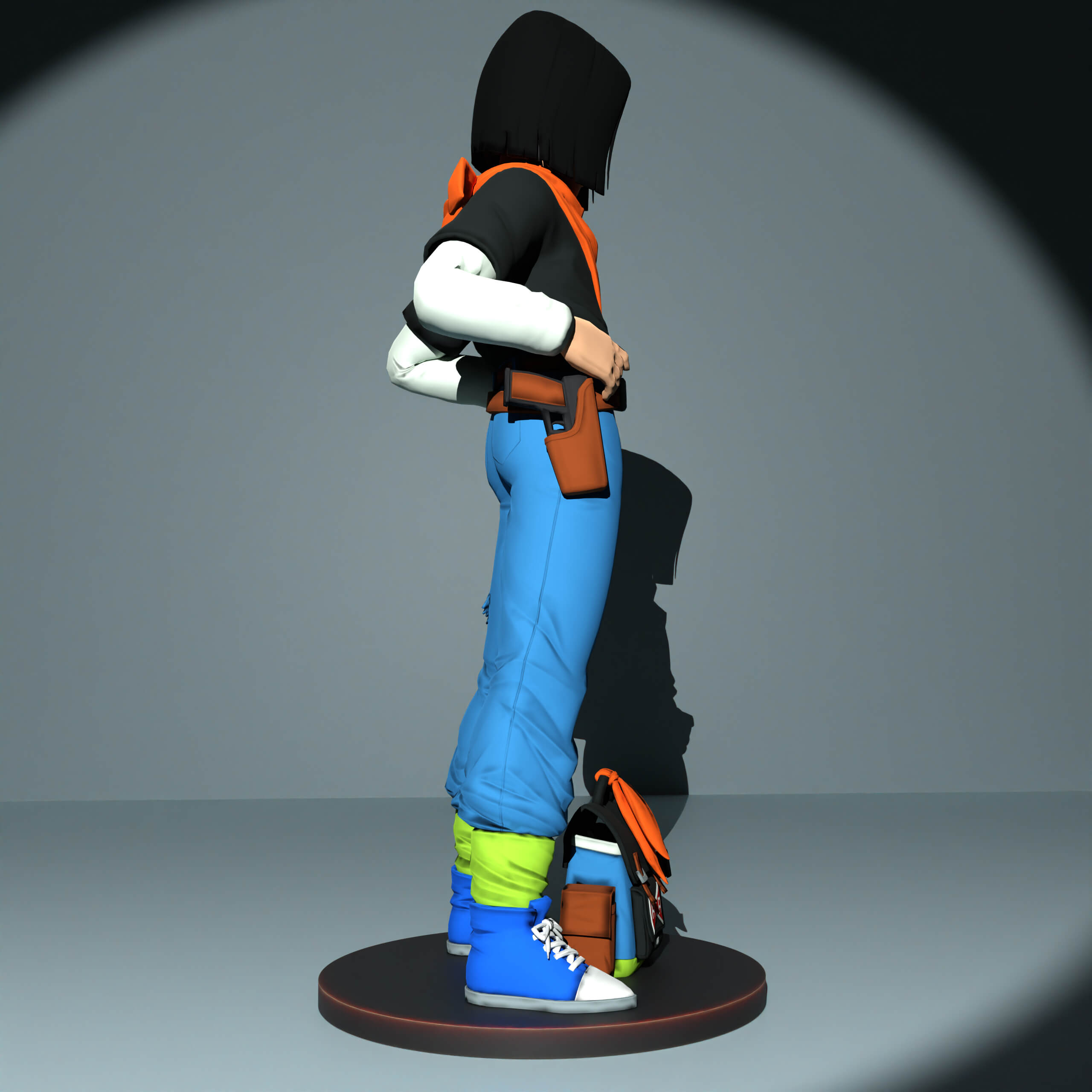 Android 17 Dragonball - 3D Model by Moogar