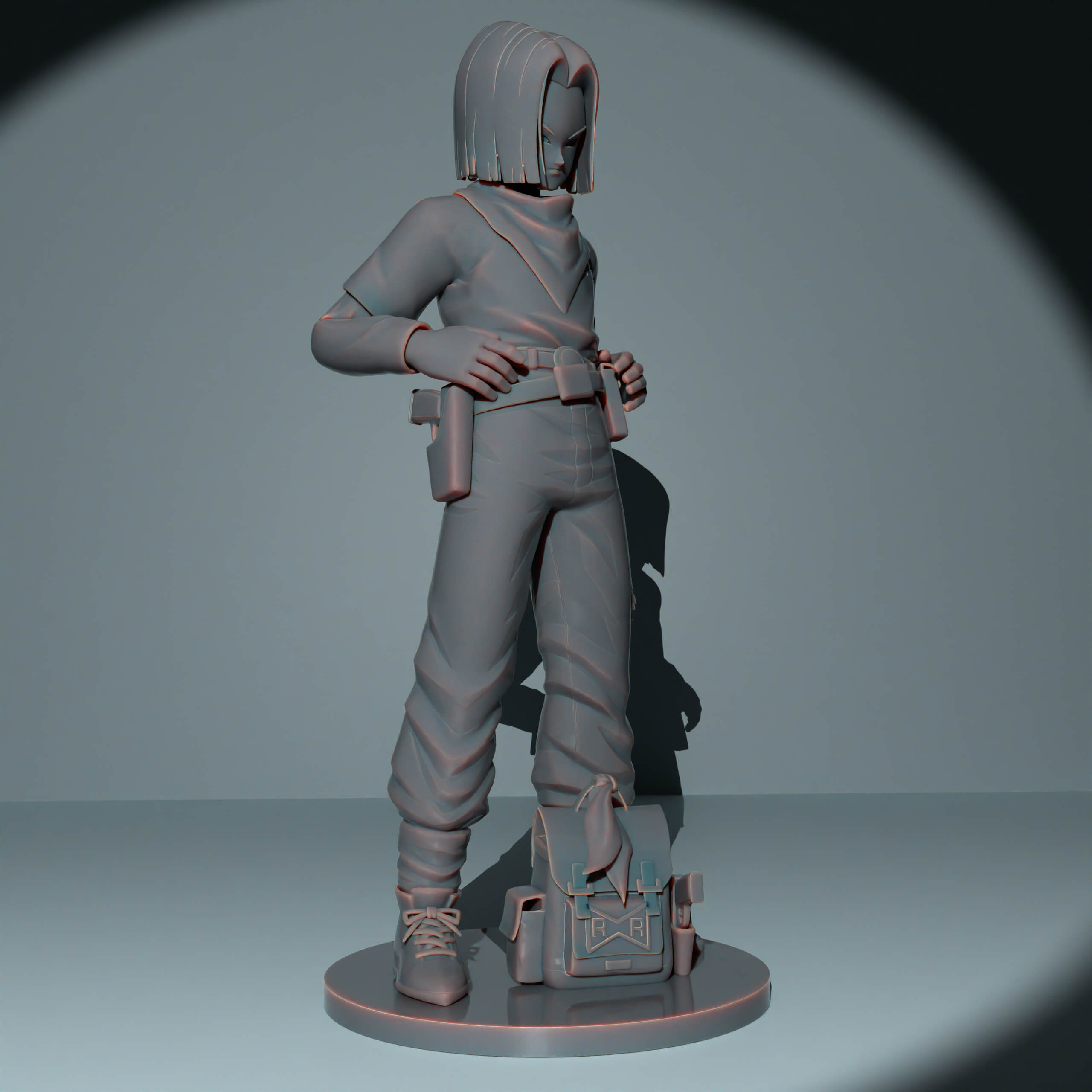 Android 17 Dragonball - 3D Model by Moogar