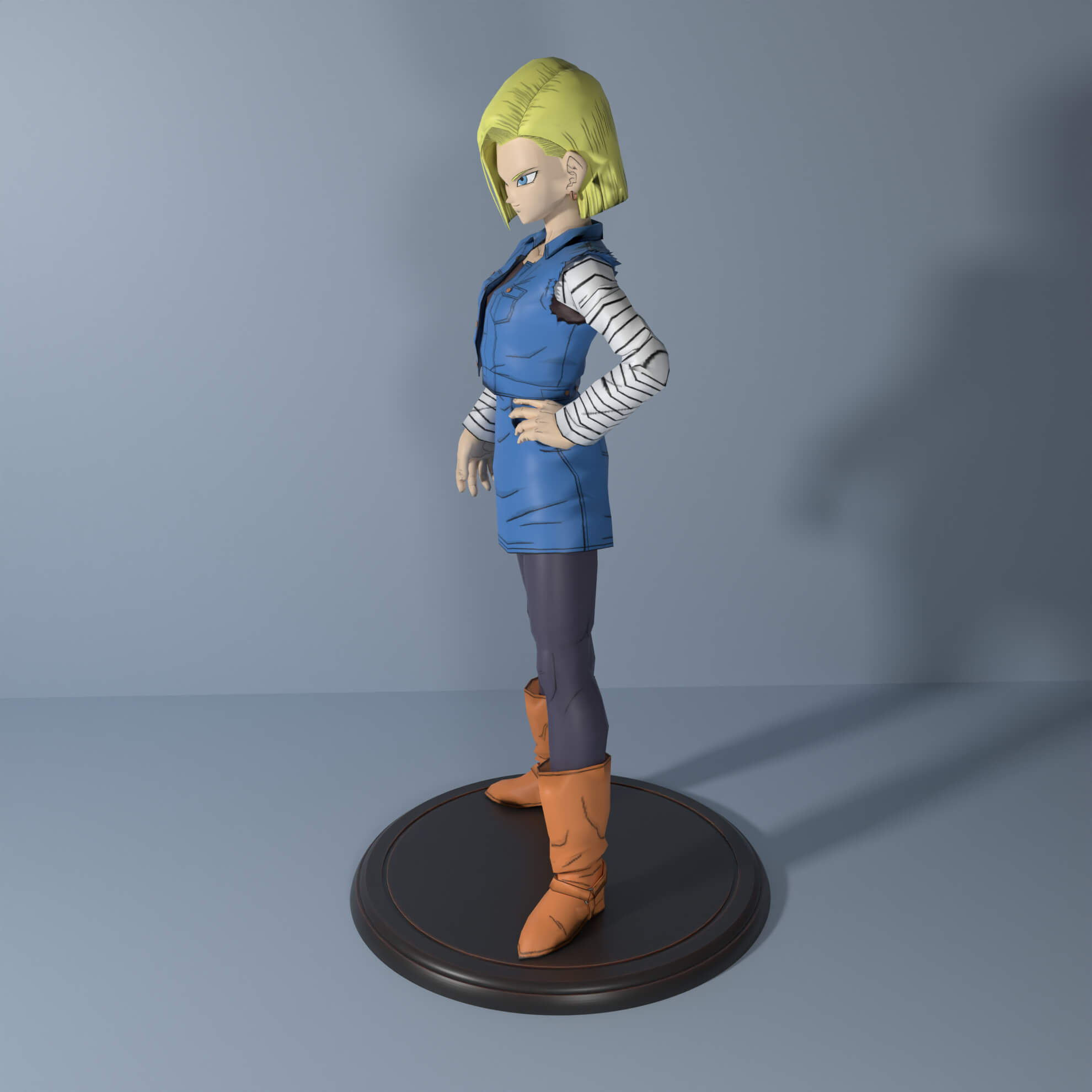 Android 18 Dbz - 3D Model by Moogar