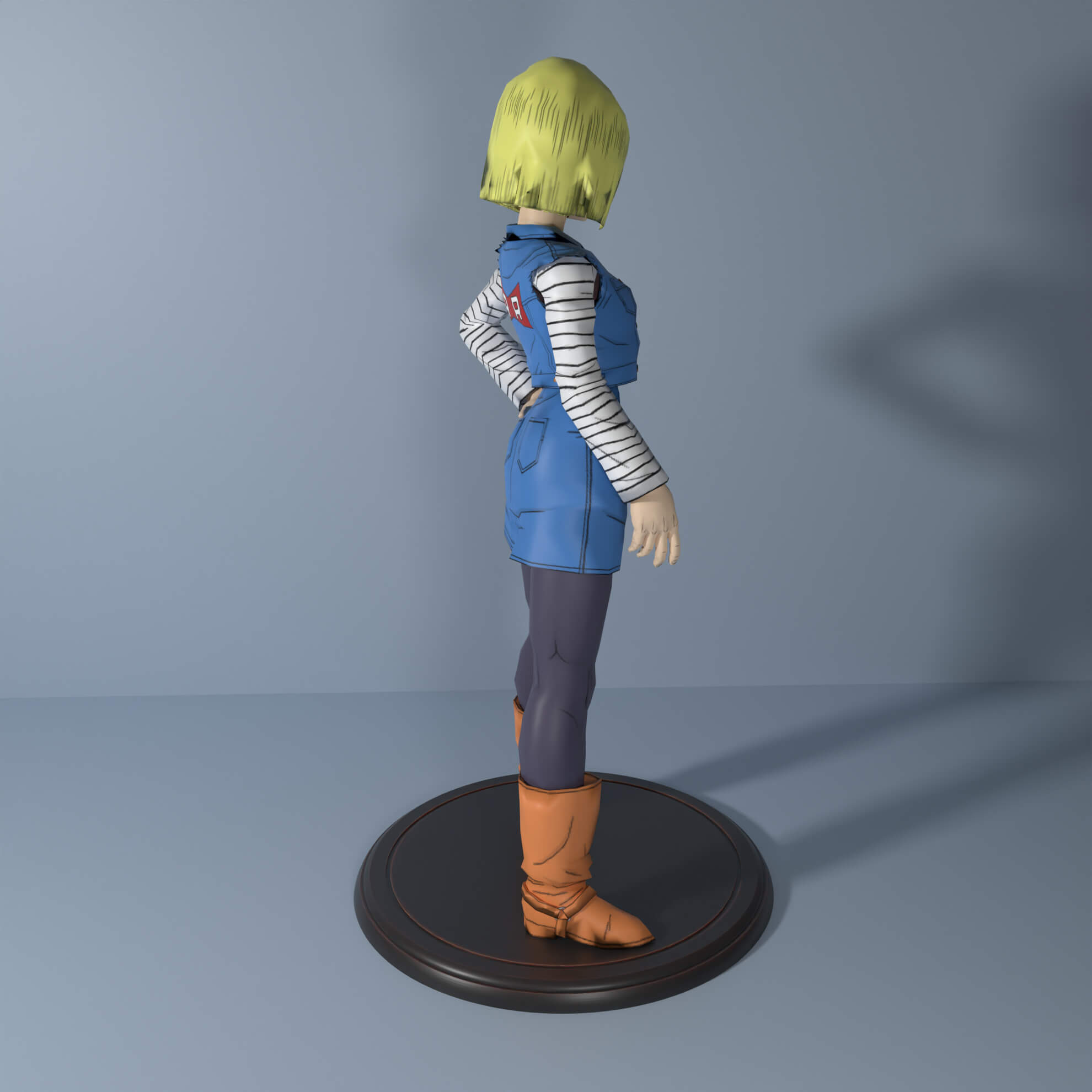 Android 18 Dbz - 3D Model by Moogar