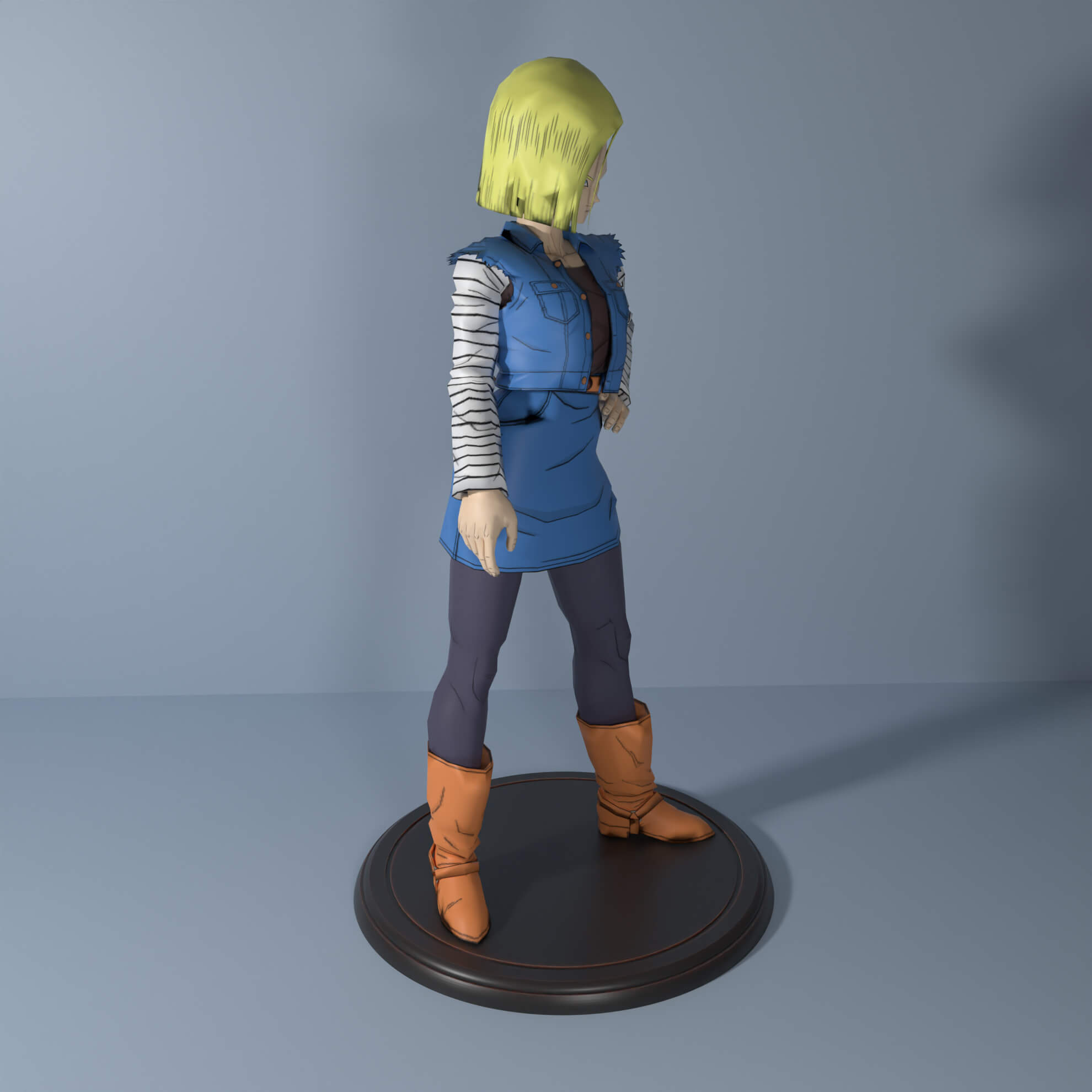 Android 18 Dbz - 3D Model by Moogar