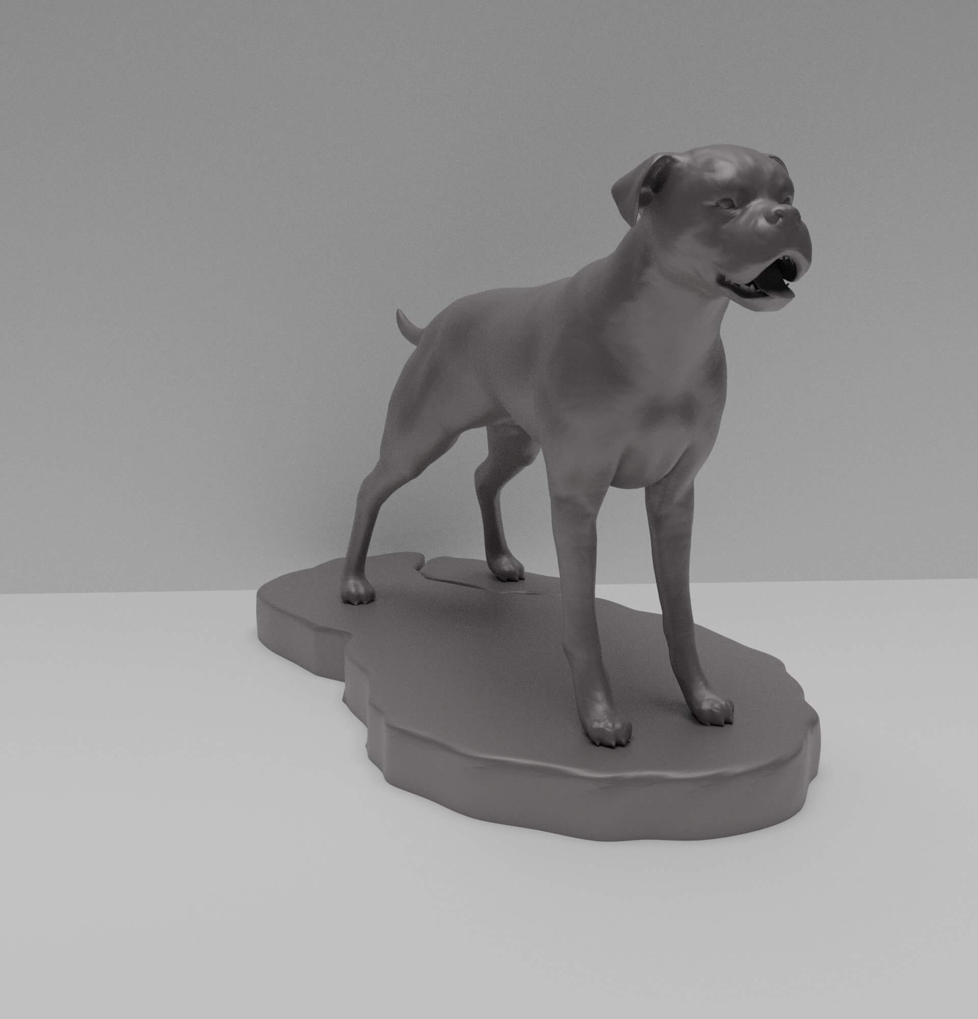 Boxer Dog - 3D Model by Moogar
