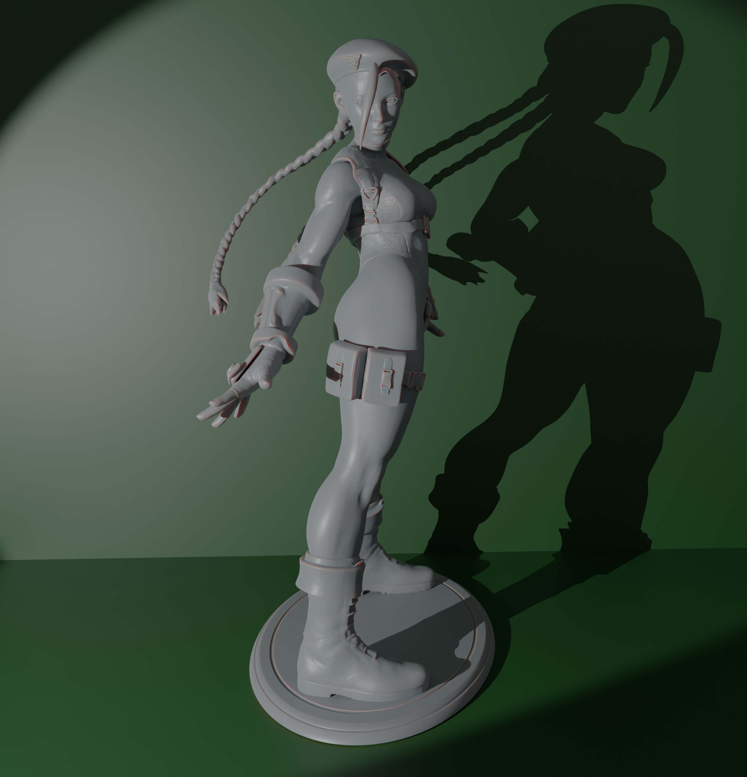 Cammy White Street Fighter - 3D Print Model by Moogar