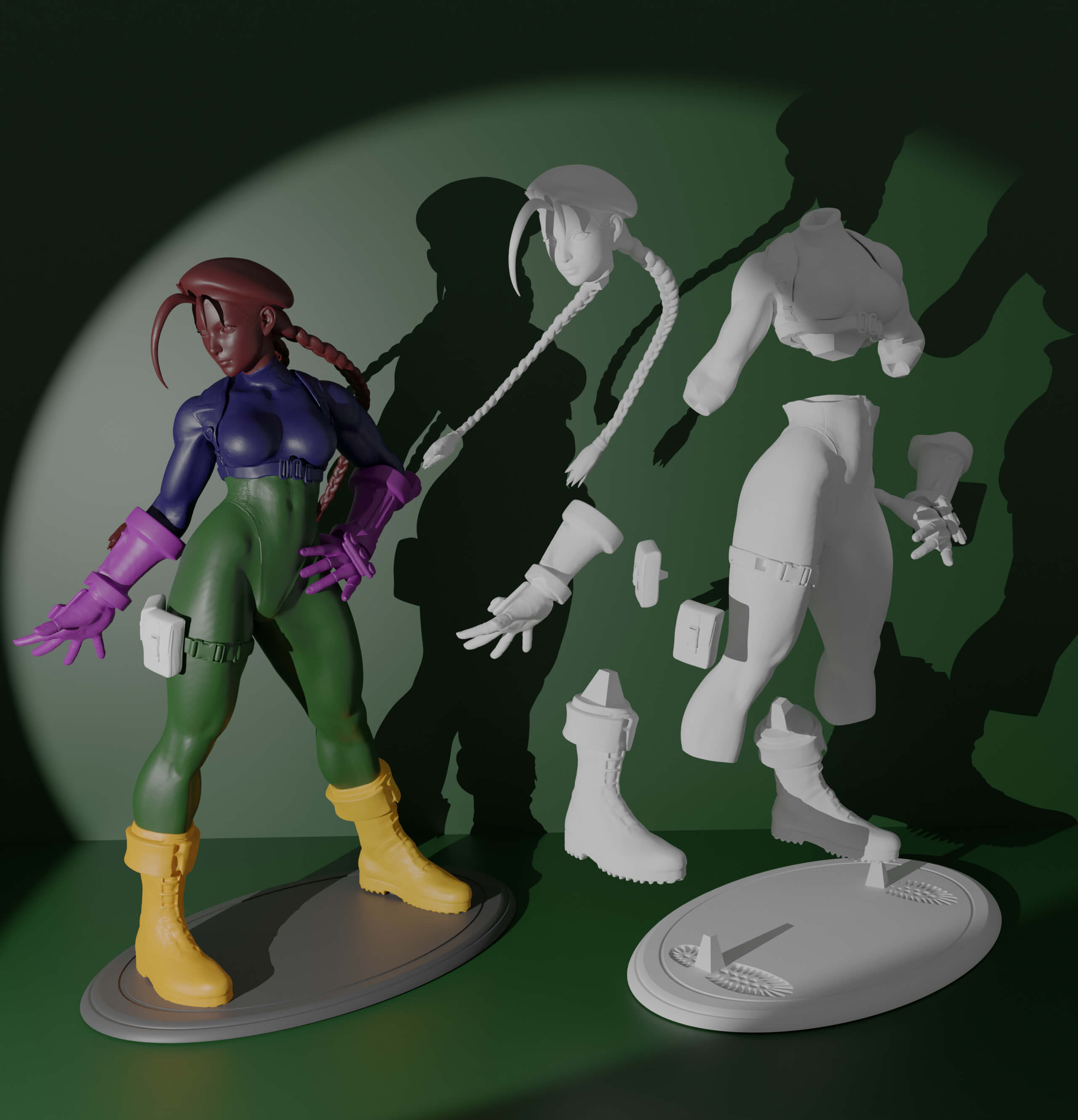 Cammy White Street Fighter - 3D Print Model by Moogar