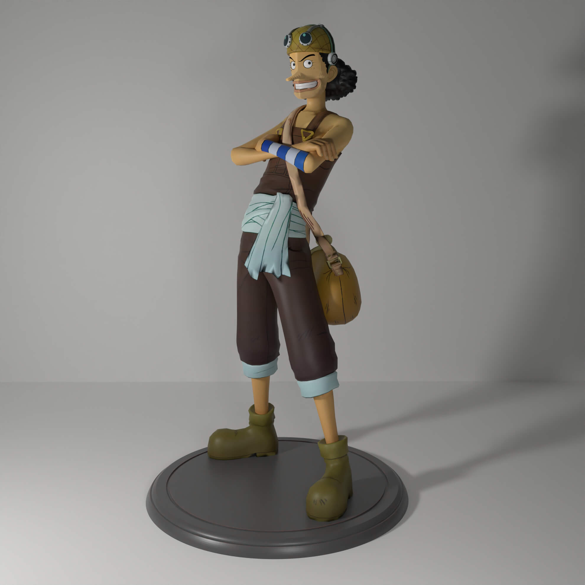 Captain Usopp - 3D Print Model by Moogar