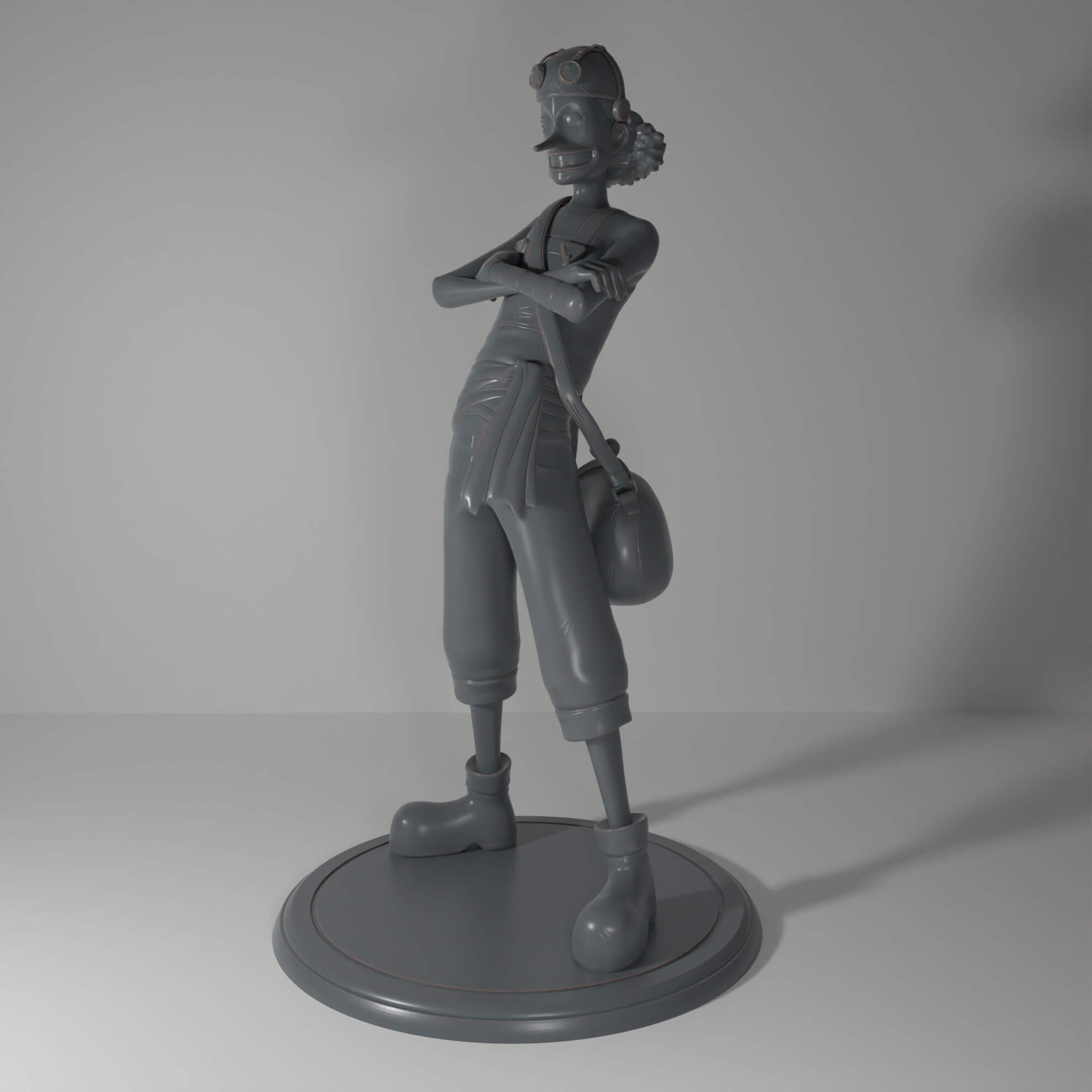 Captain Usopp - 3D Print Model by Moogar