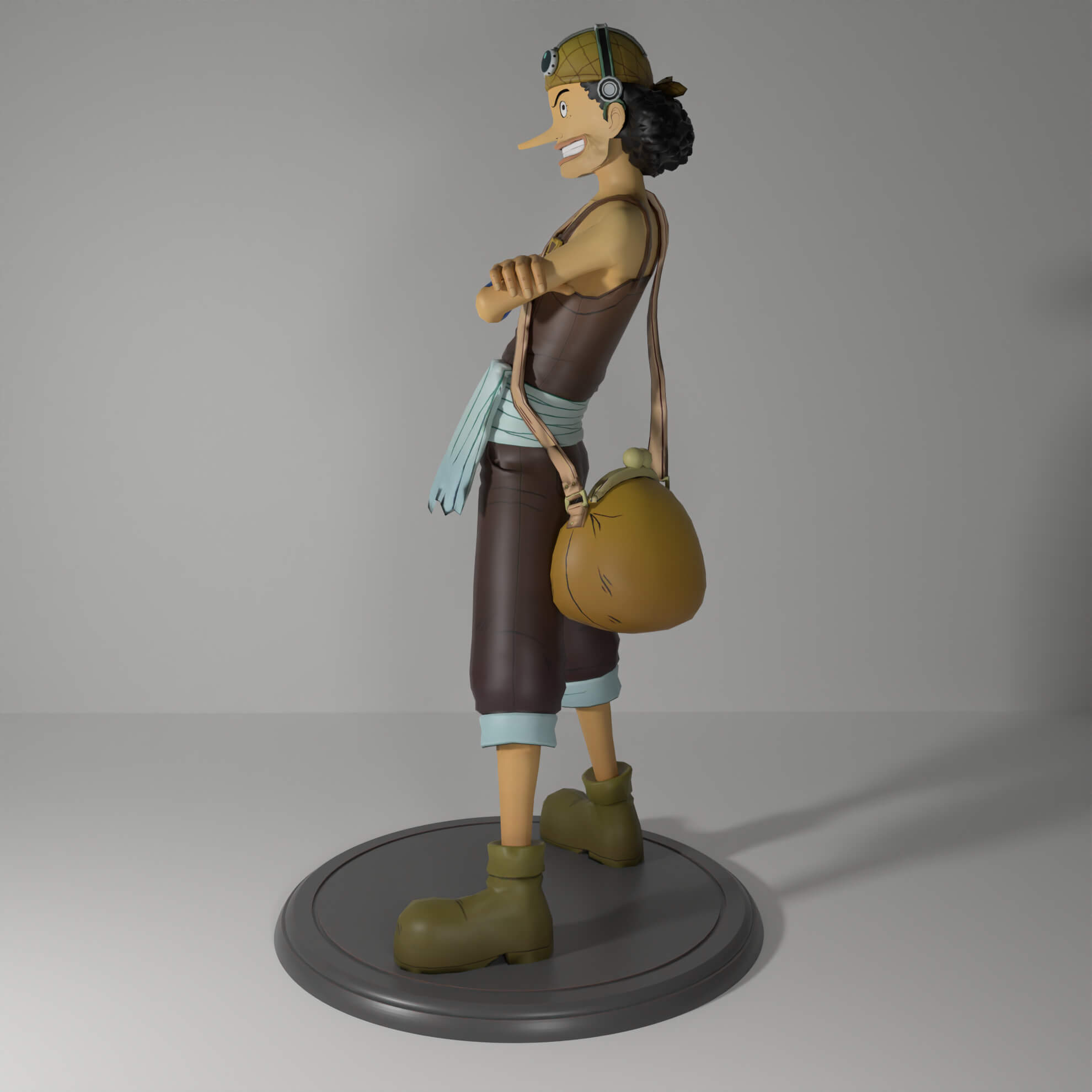Captain Usopp - 3D Print Model by Moogar