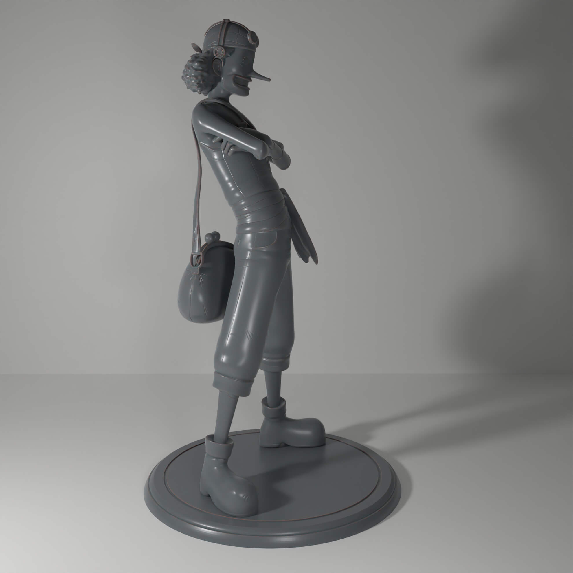 Captain Usopp - 3D Print Model by Moogar