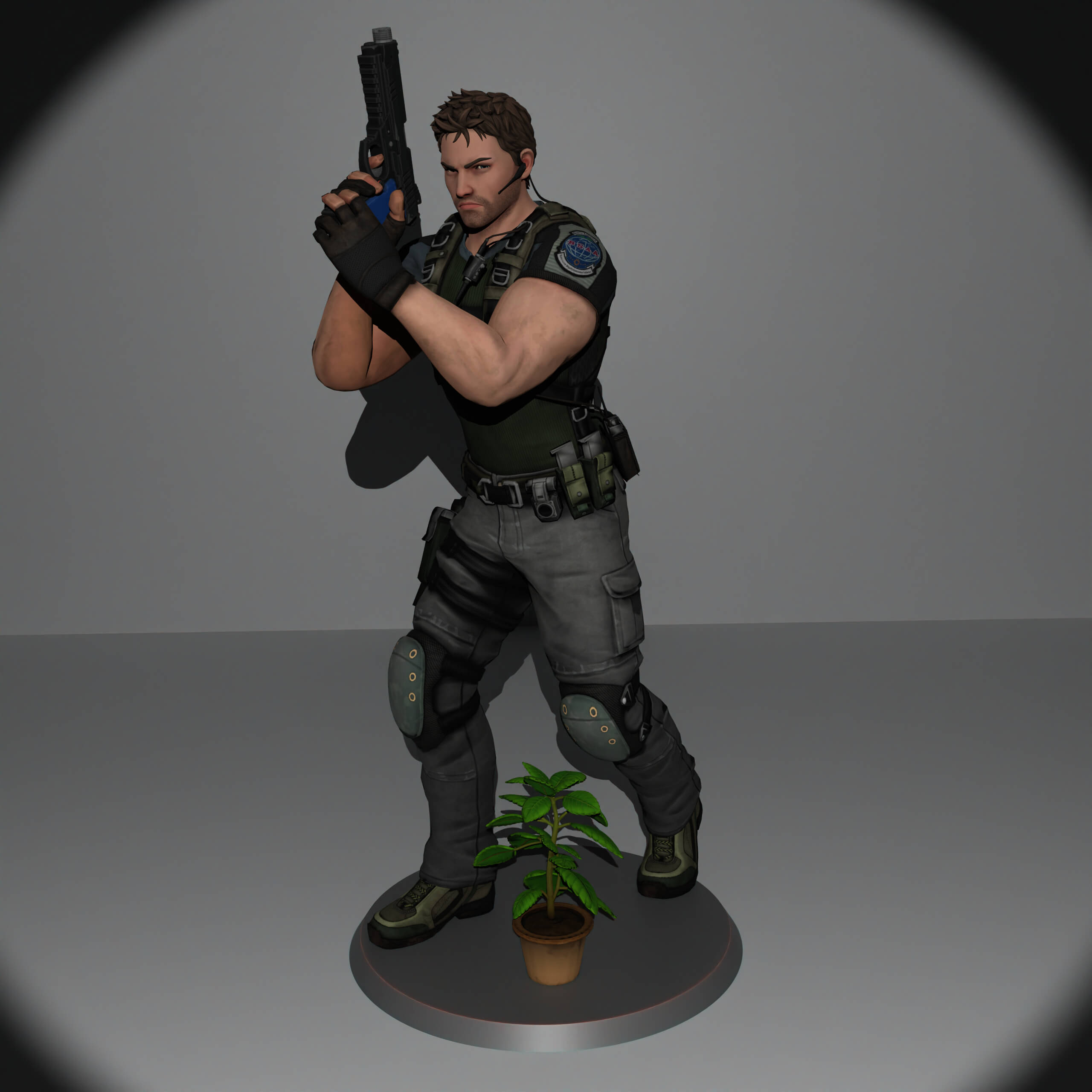 Chris Redfield - 3D Model by Moogar