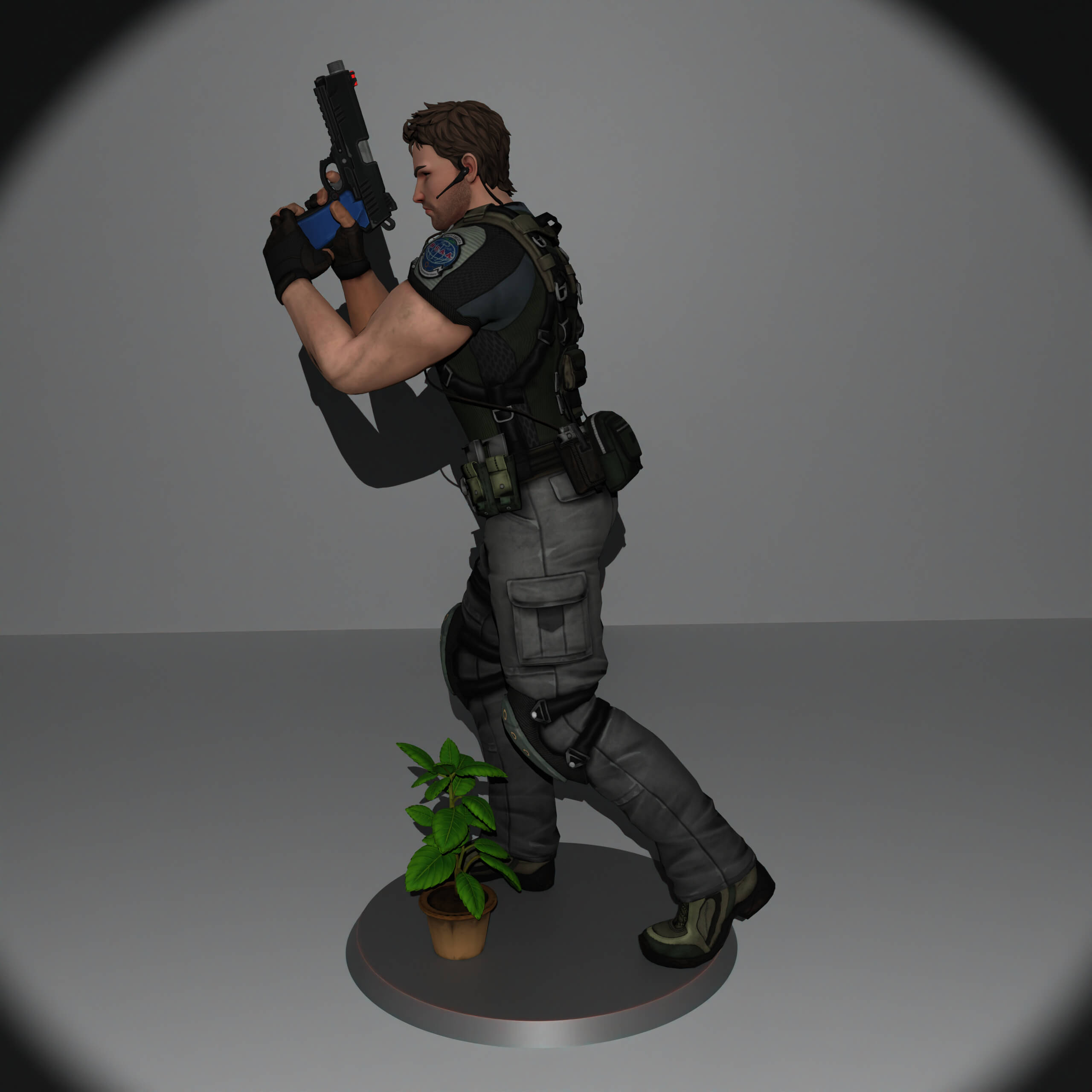 Chris Redfield - 3D Model by Moogar