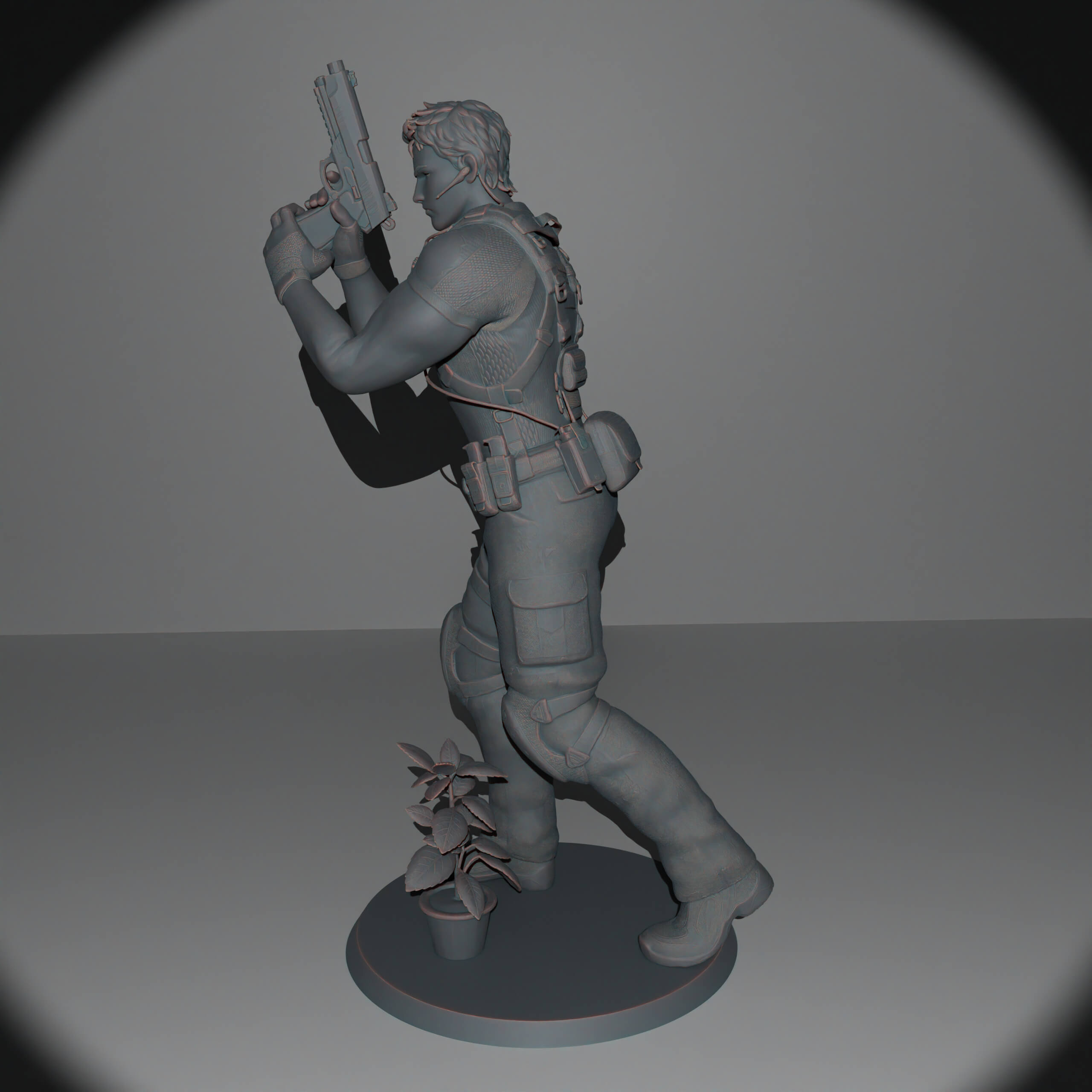 Chris Redfield - 3D Model by Moogar