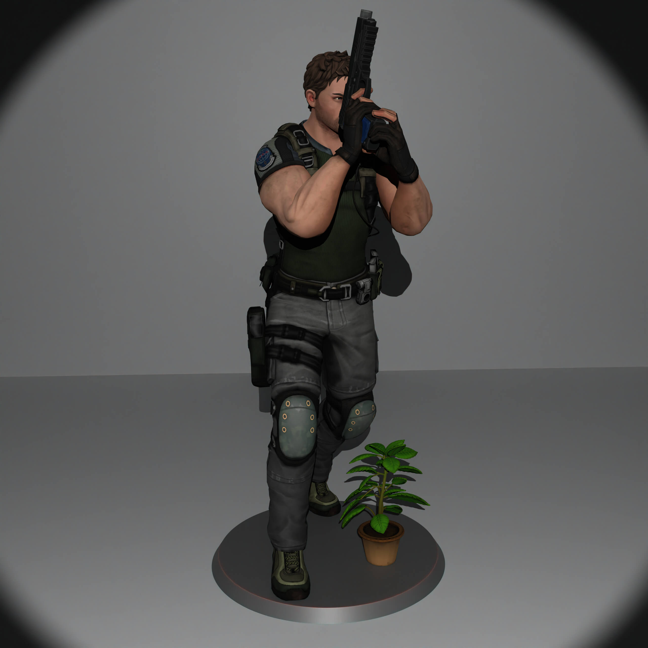 Chris Redfield - 3D Model by Moogar