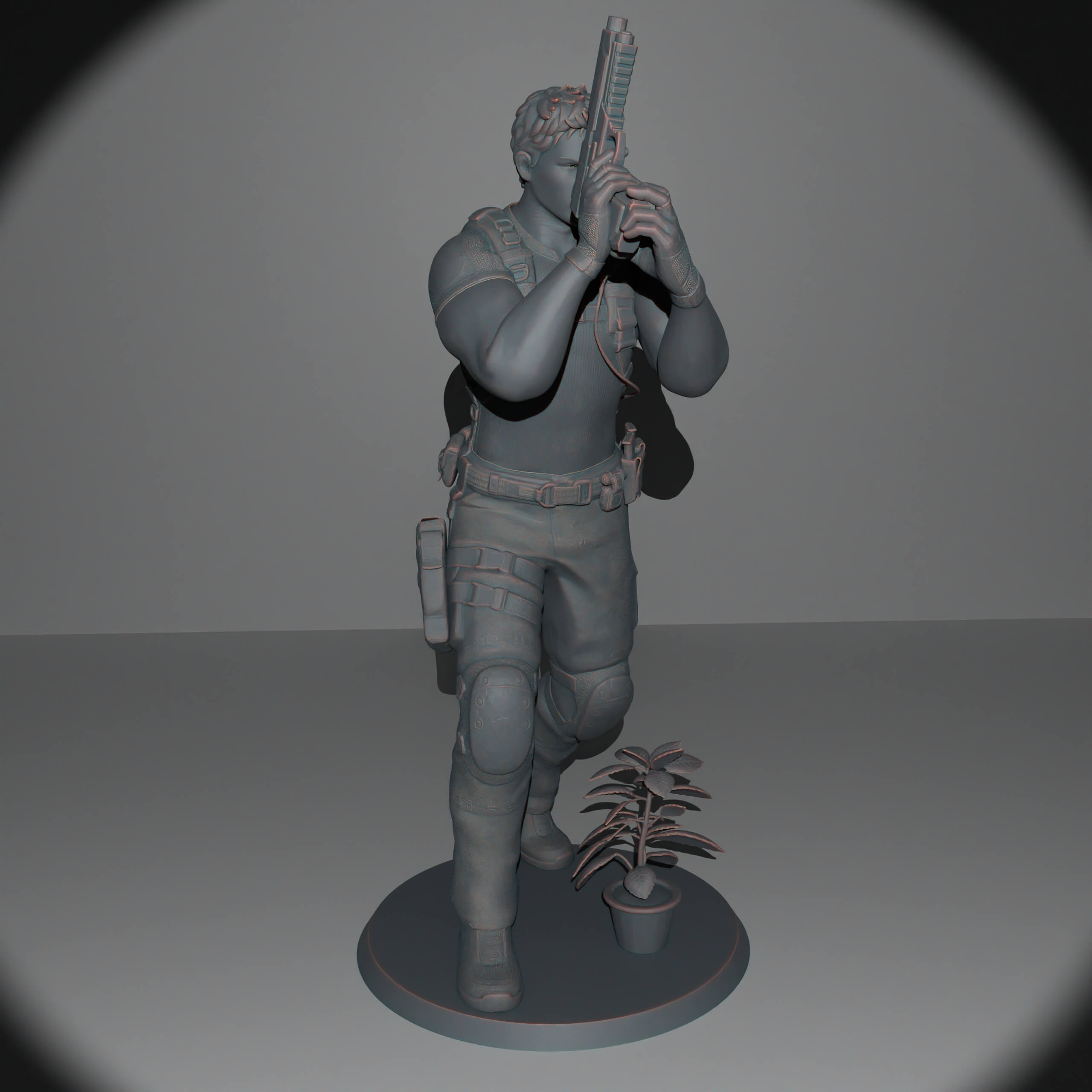 Chris Redfield - 3D Model by Moogar