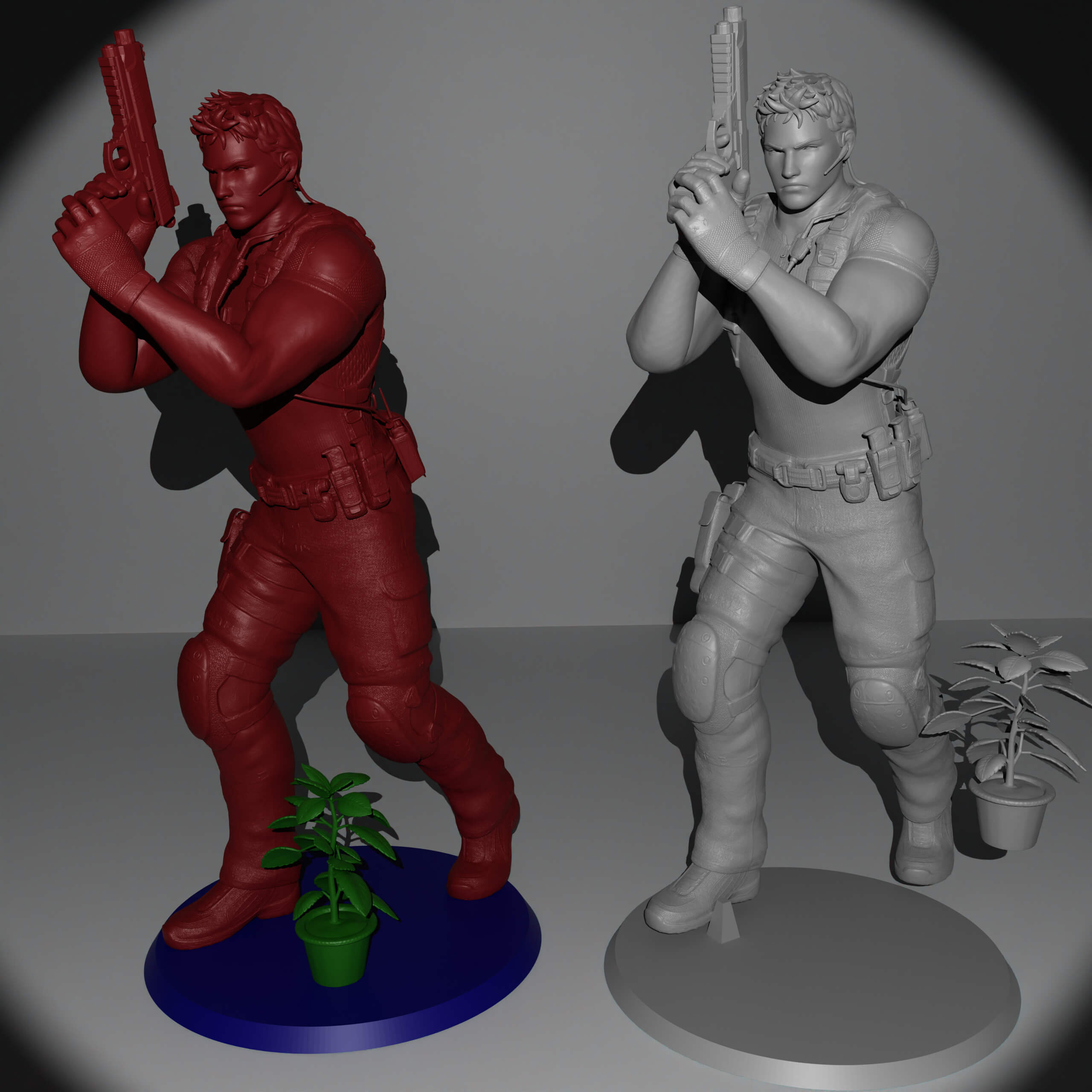 Chris Redfield - 3D Model by Moogar