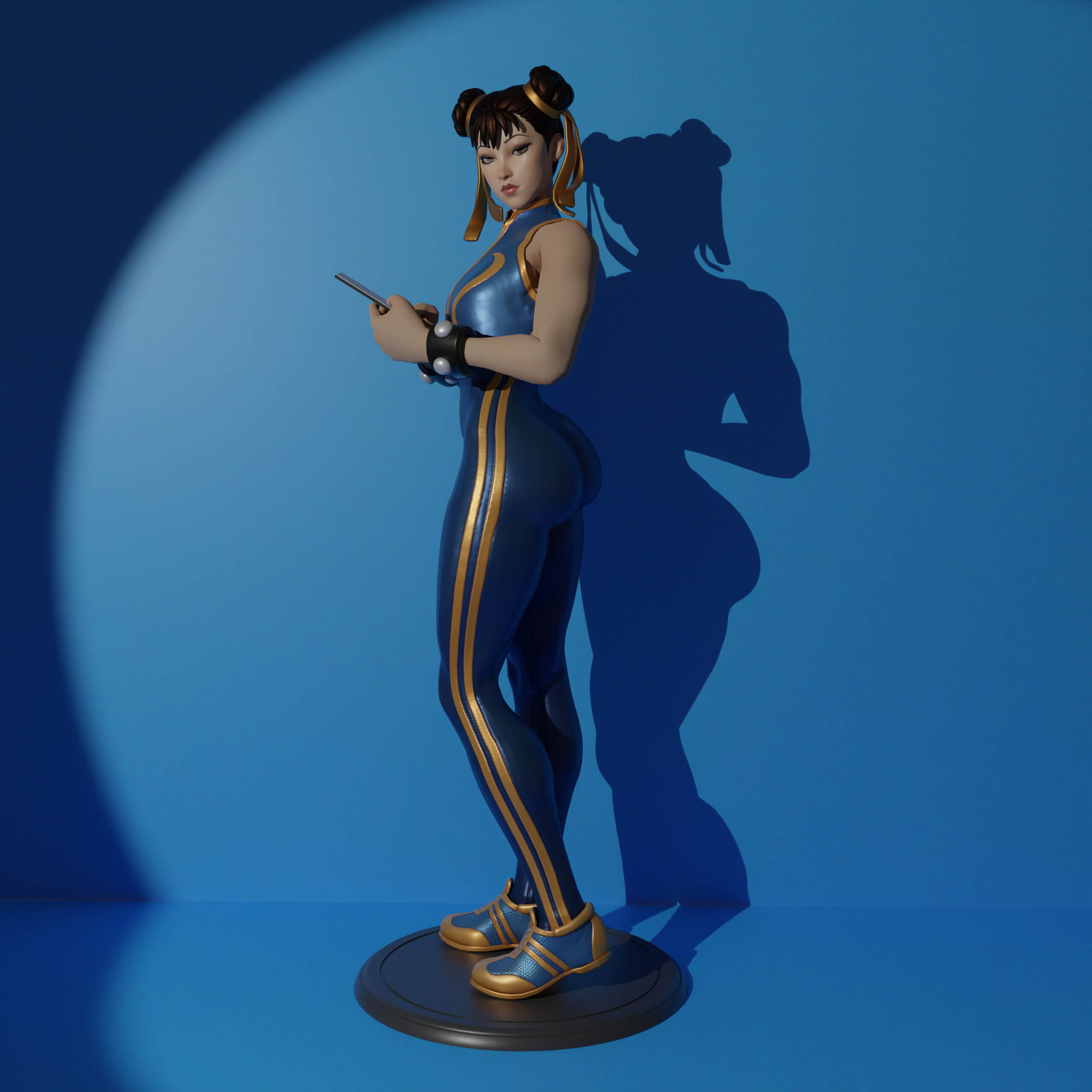 Chun-Li Street Fighter 3D Print Model by Moogar