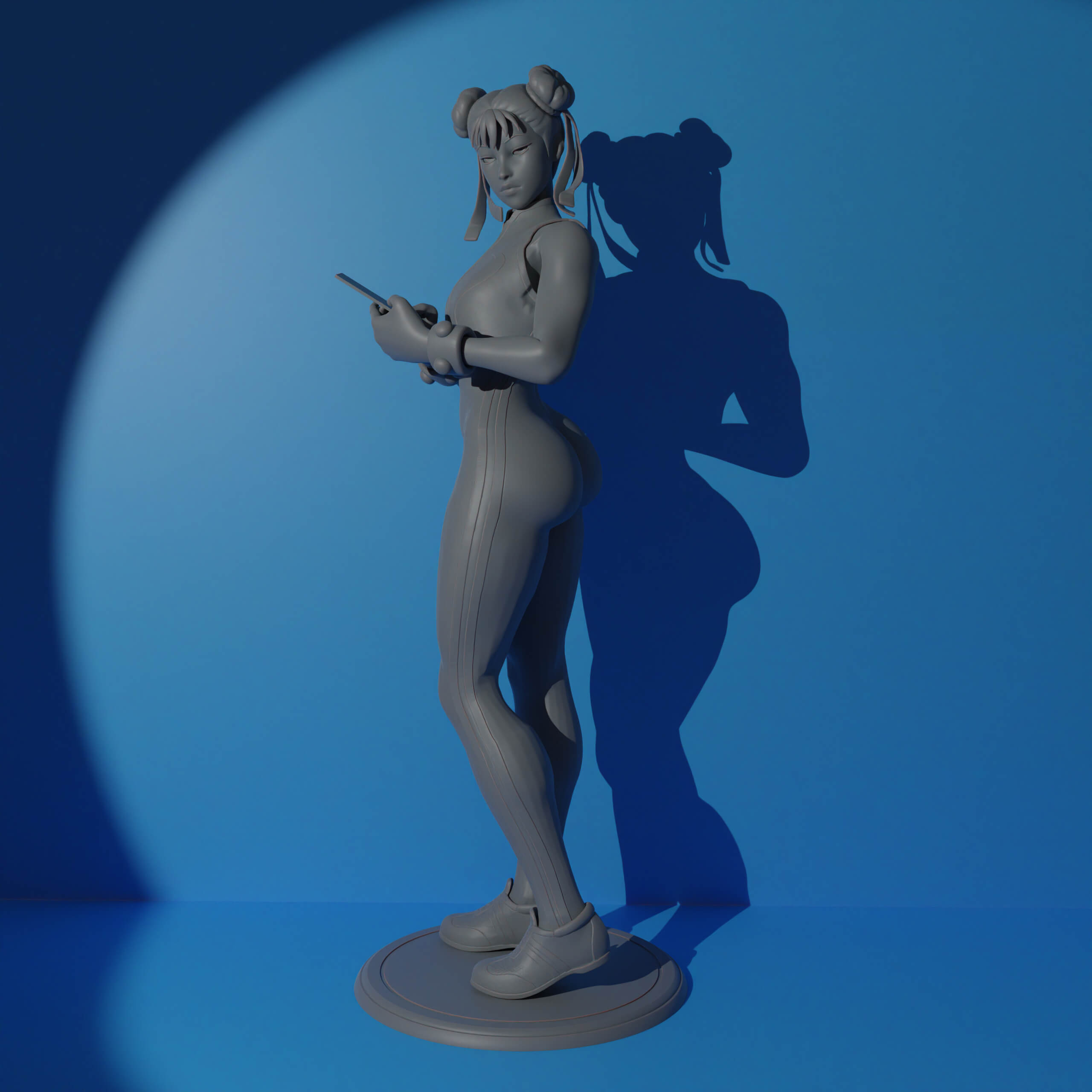 Chun-Li Street Fighter 3D Print Model by Moogar