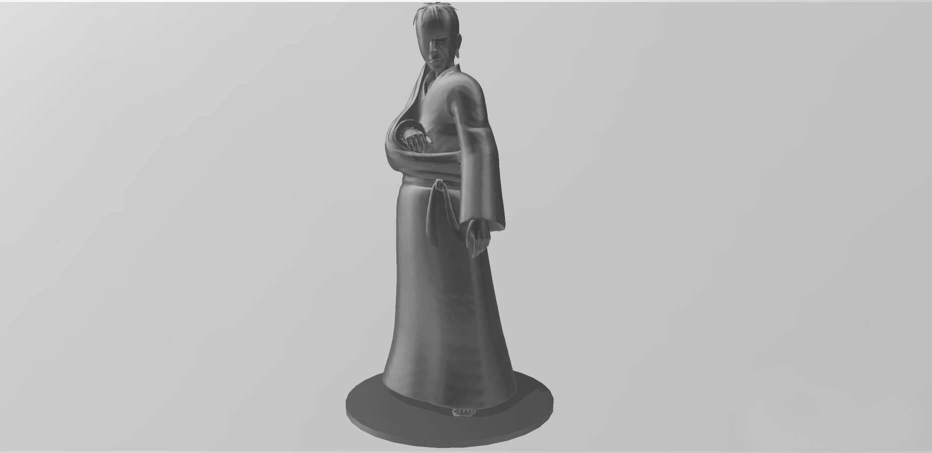 Danzo Shimura from Naruto - 3D Model by Moogar