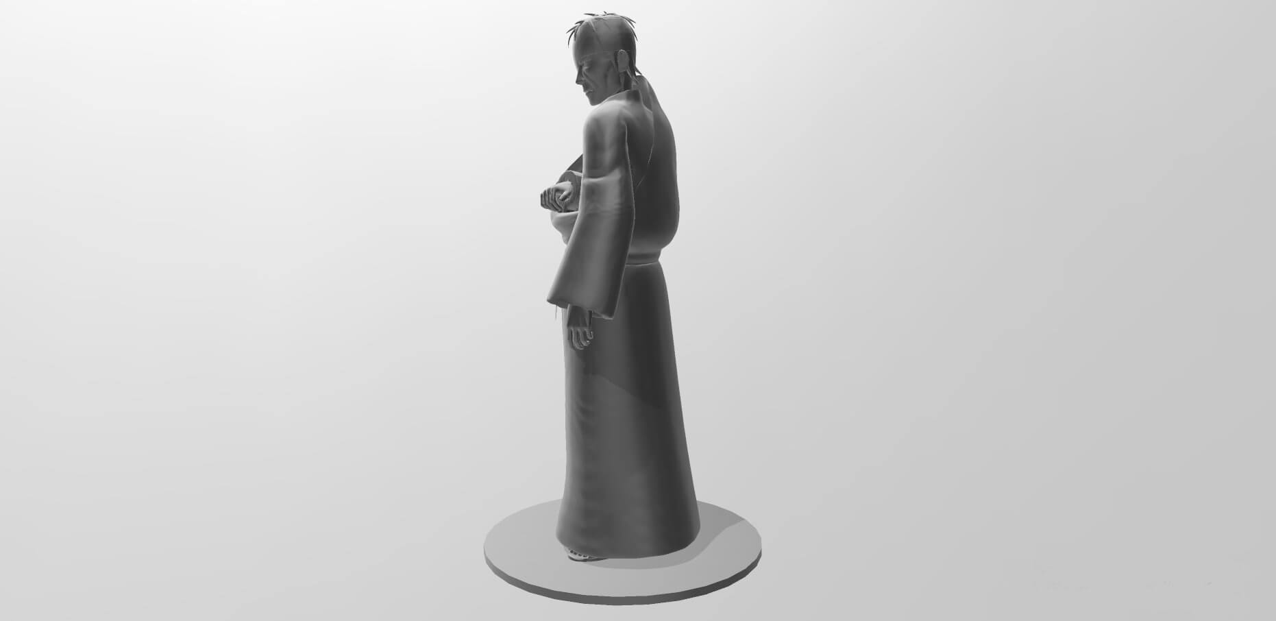 Danzo Shimura from Naruto - 3D Model by Moogar