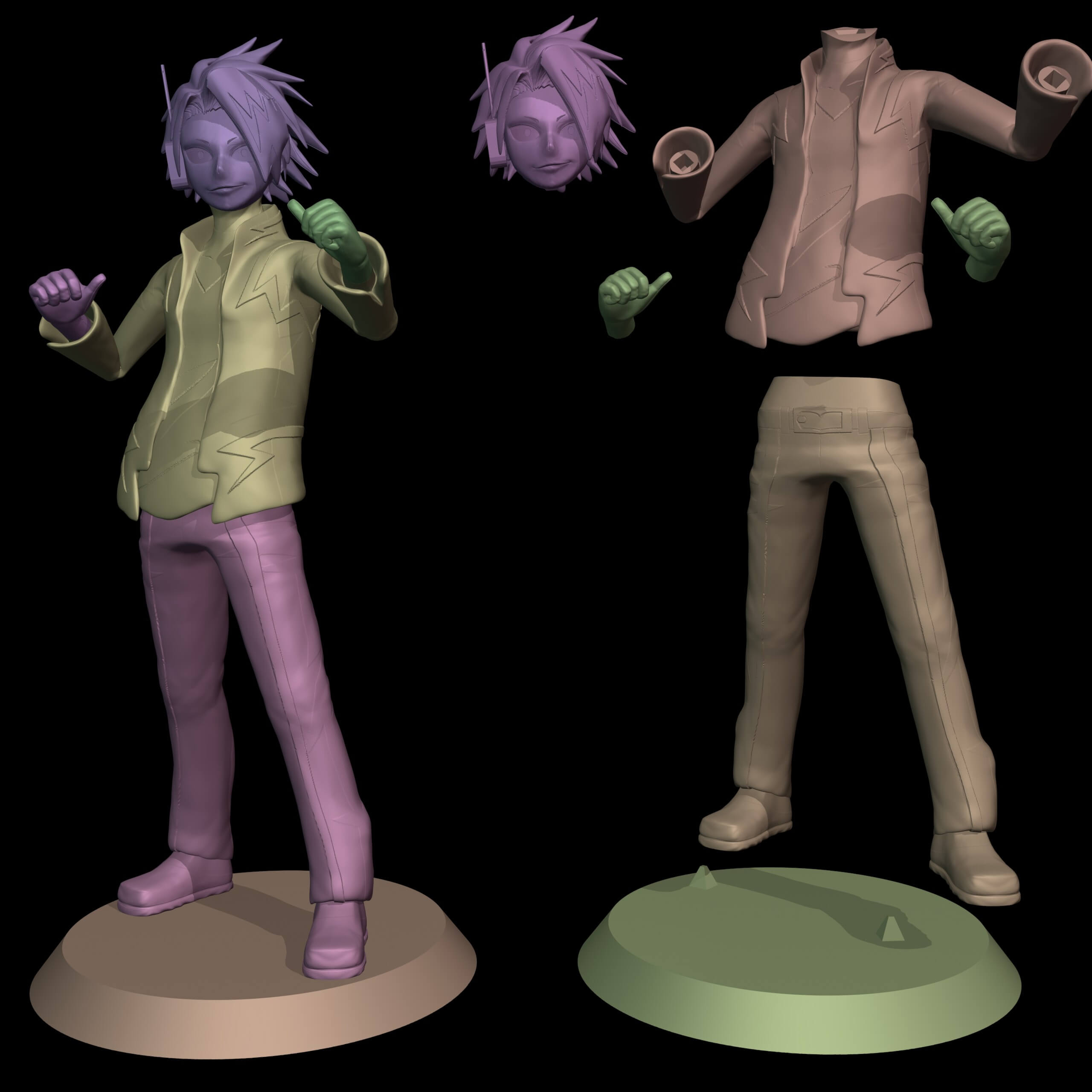 Denki Kaminari - 3D Model by Moogar