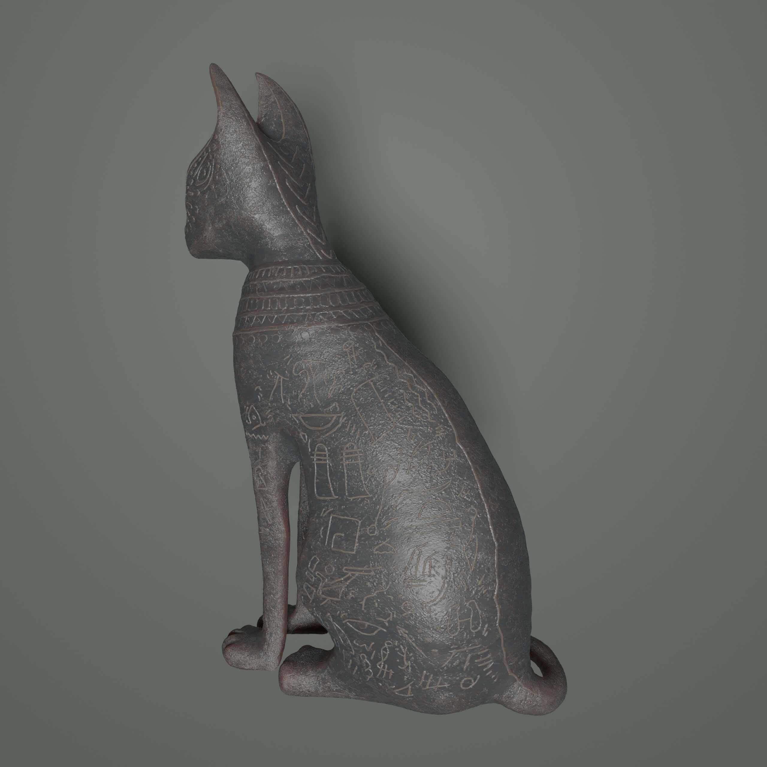 Egyptian Cat - 3D Print Model by Moogar