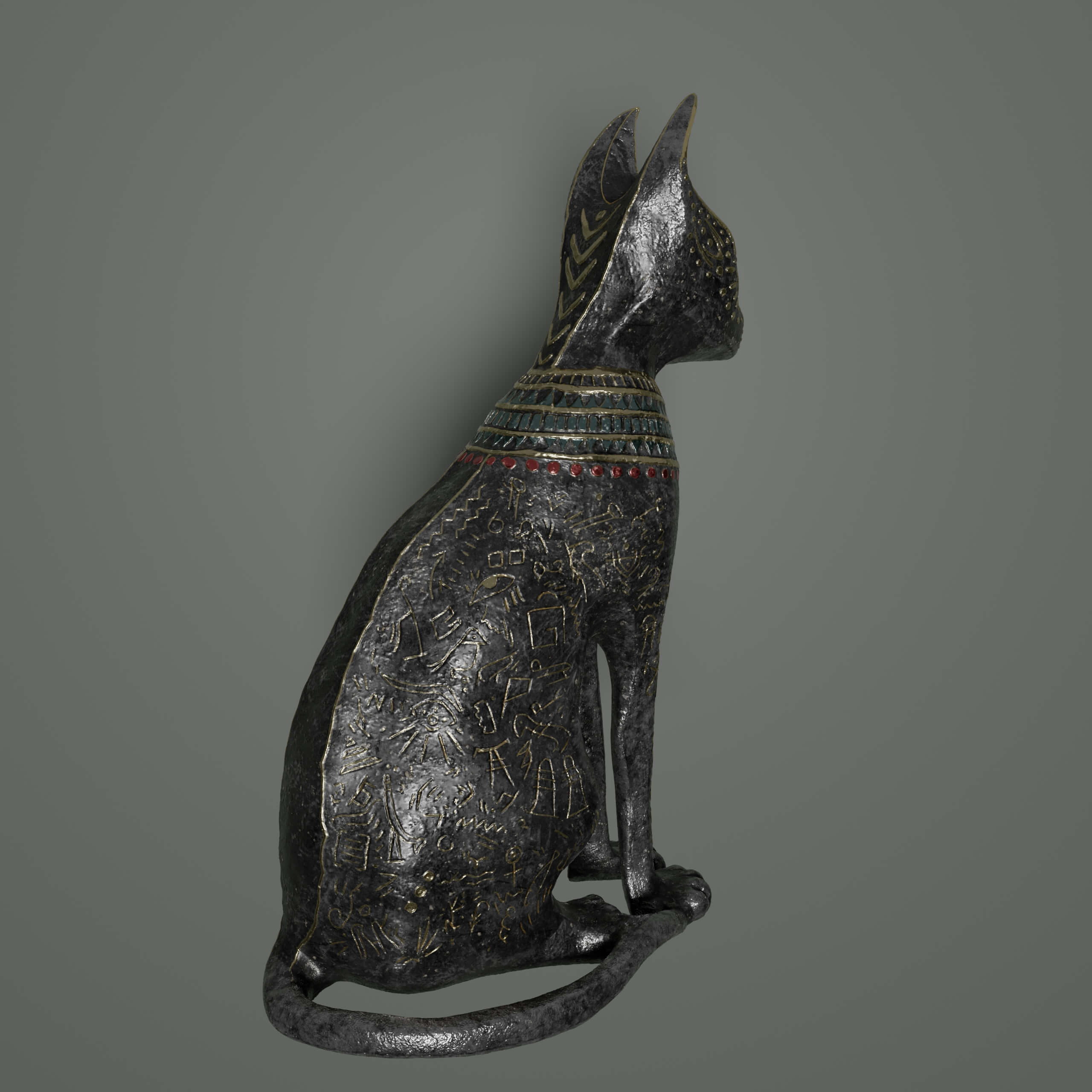 Egyptian Cat - 3D Print Model by Moogar