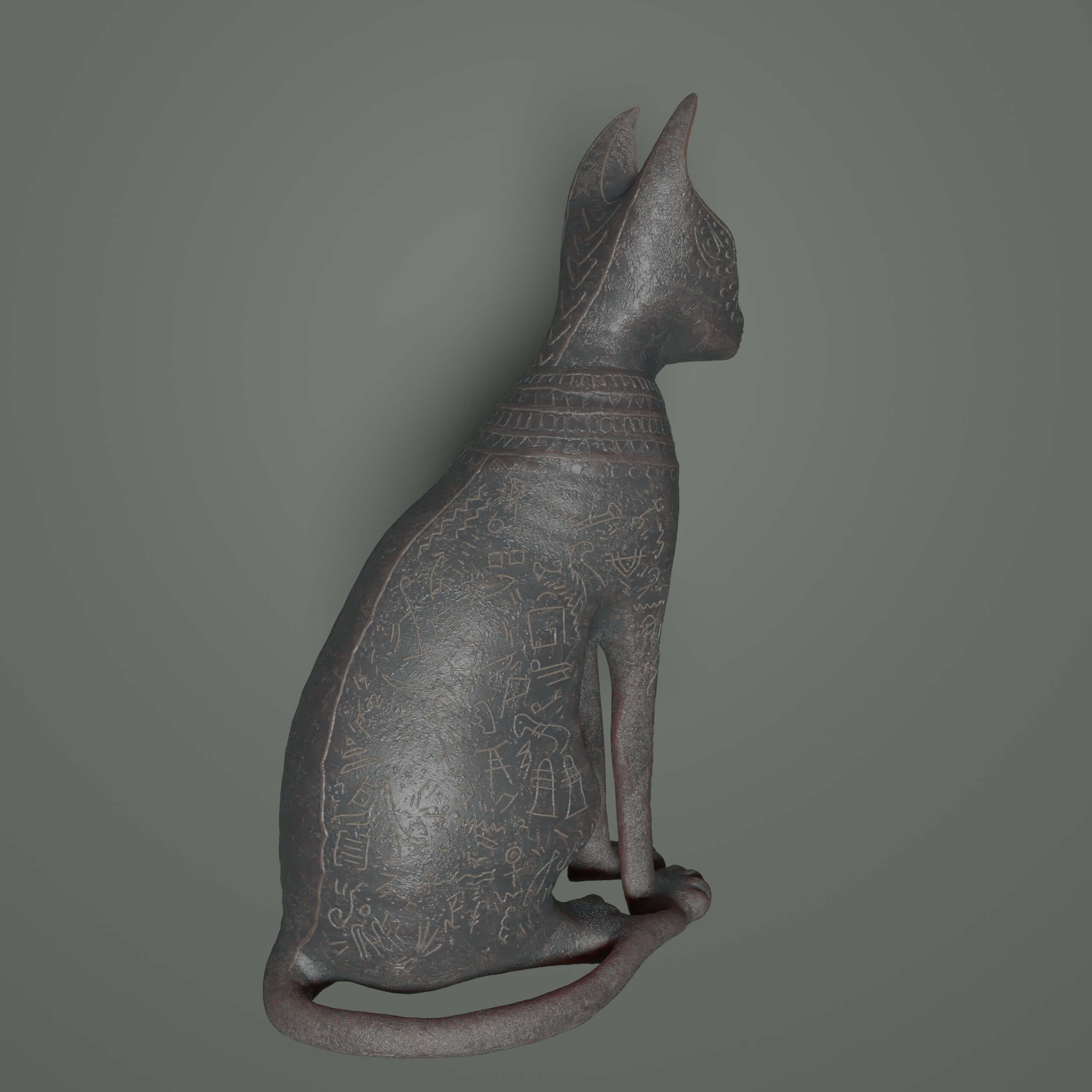 Egyptian Cat - 3D Print Model by Moogar