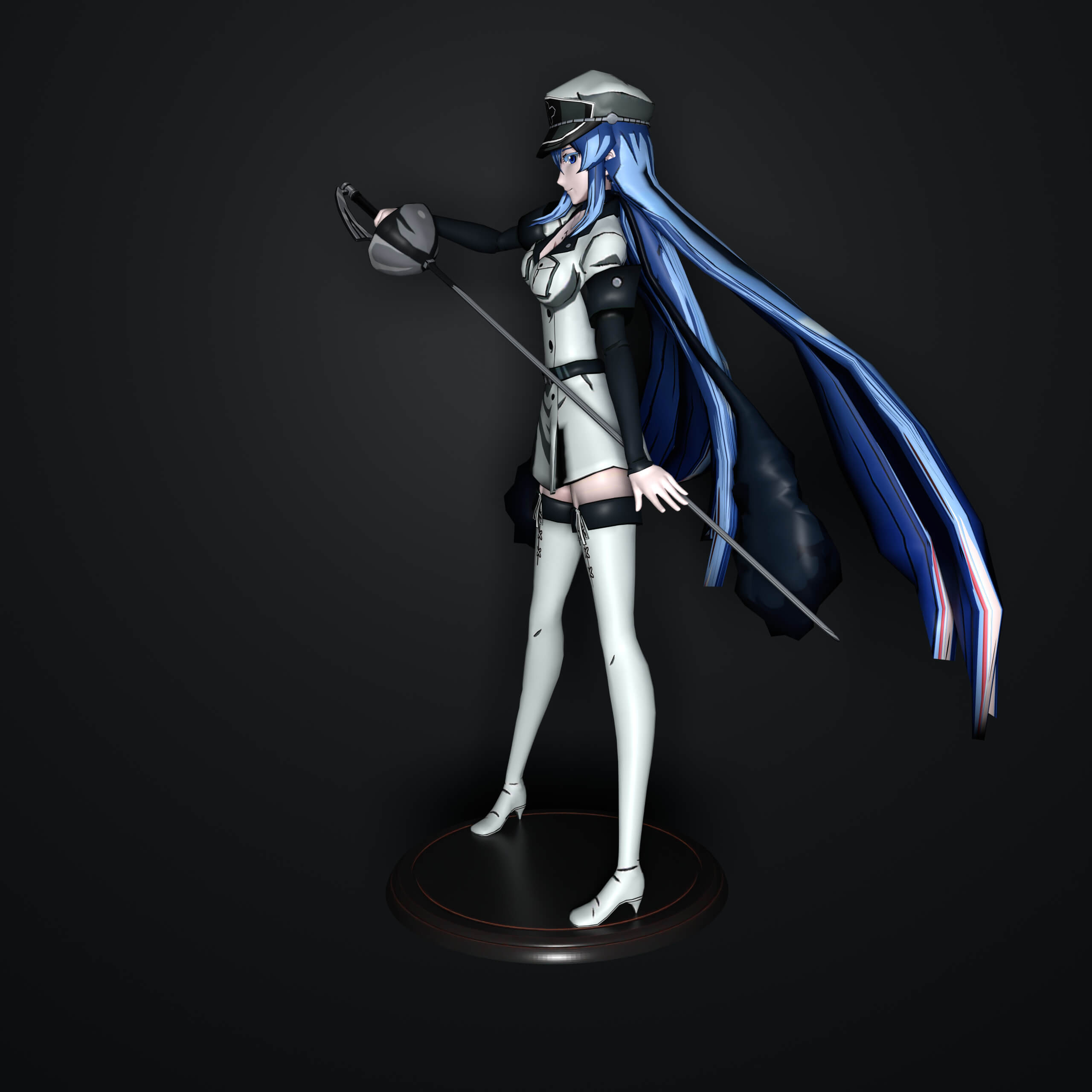 Esdeath Akame GA Kill - 3D Print Model by Moogar