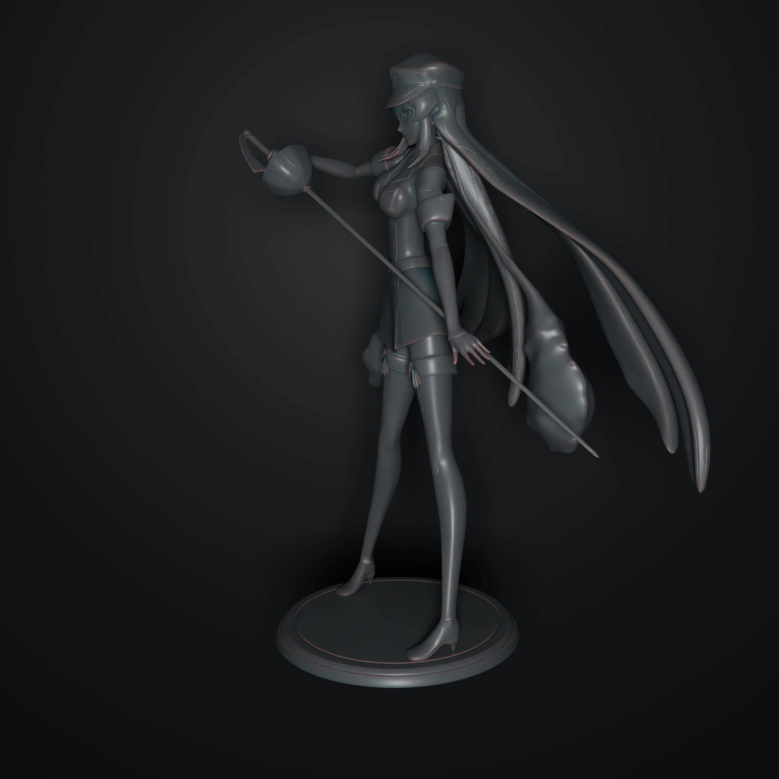 Esdeath Akame GA Kill - 3D Model by Moogar