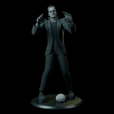 Frankenstein Statue - 3D Model by Moogar