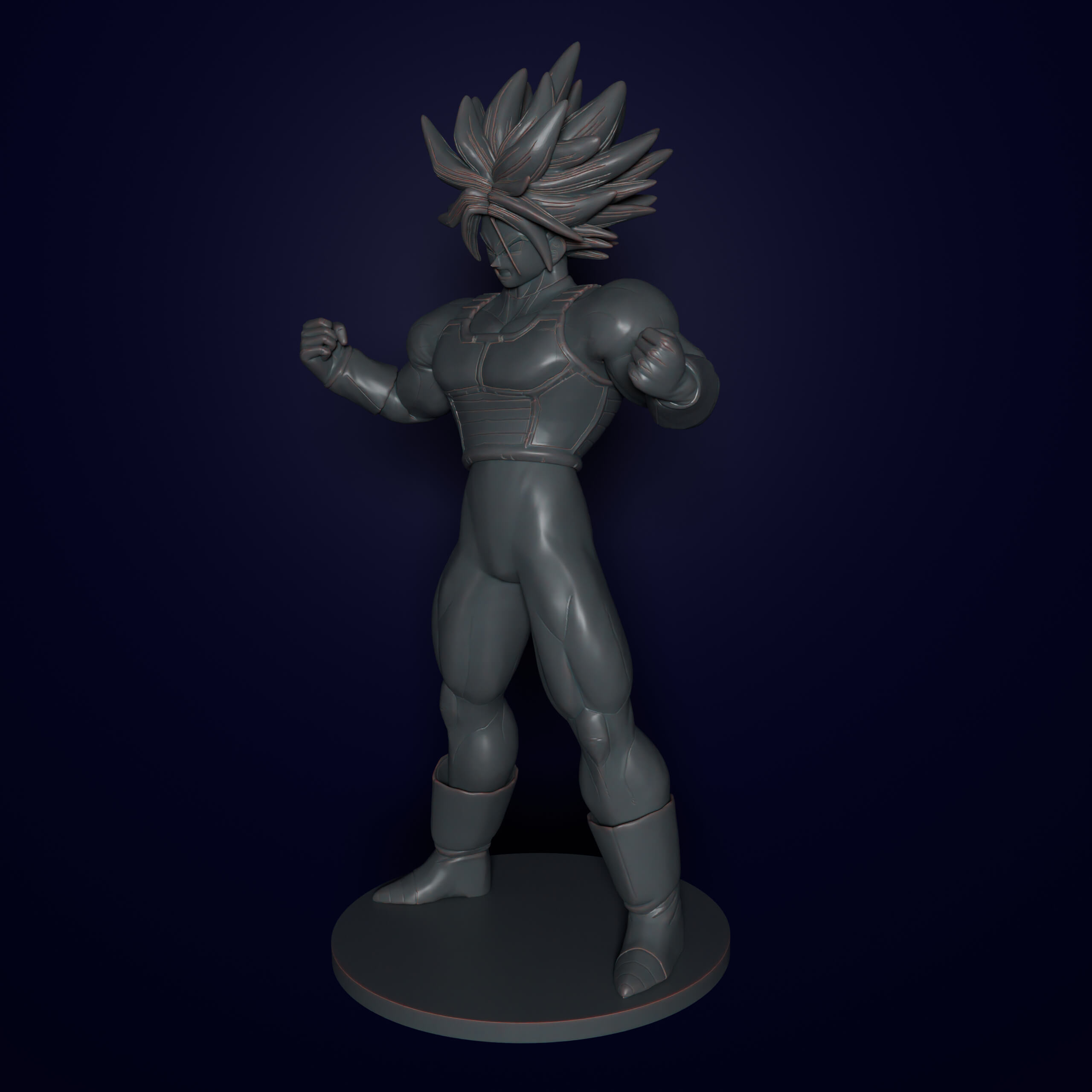 Future Trunks Ultra Super Saiyan - 3D Model by Moogar