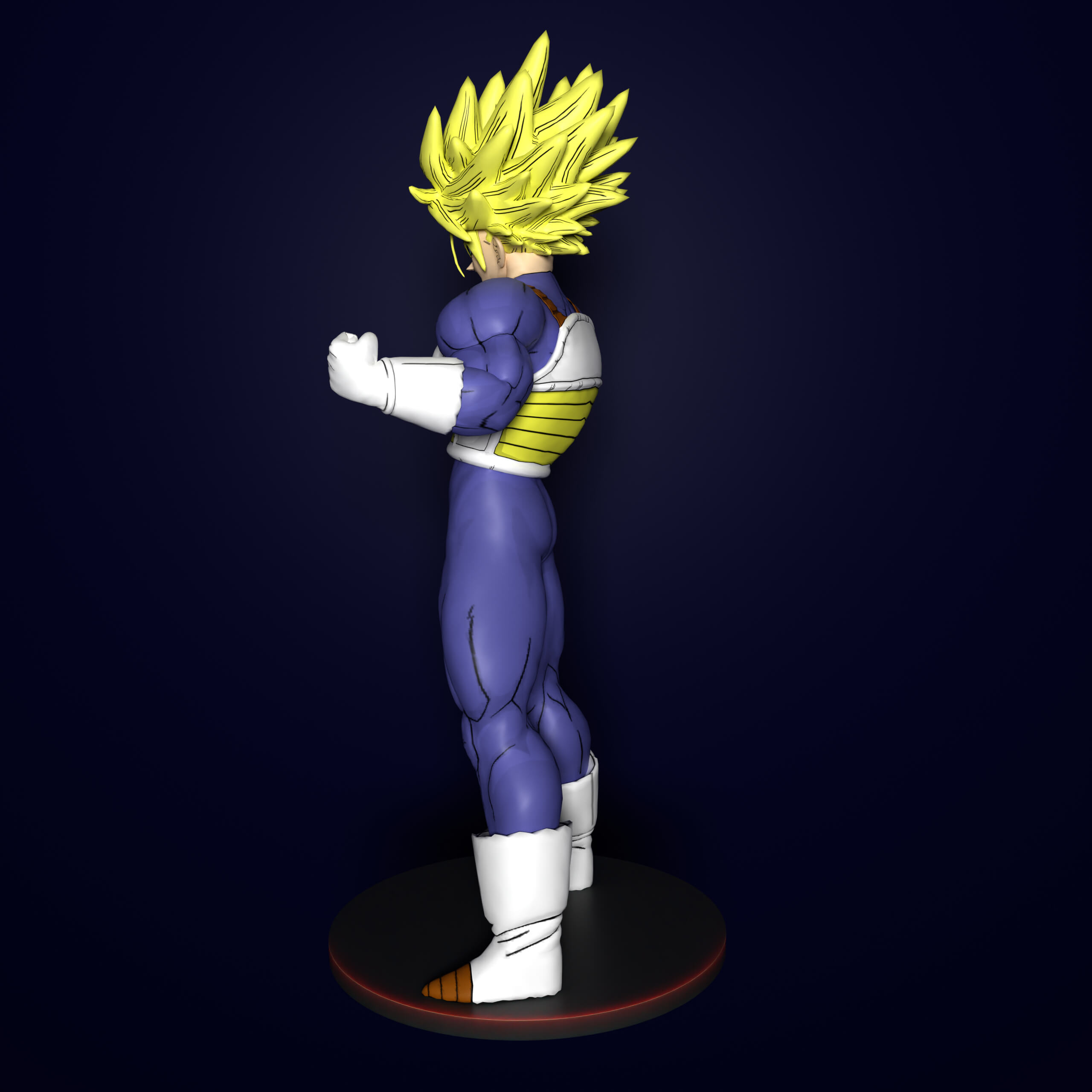 Future Trunks Ultra Super Saiyan - 3D Model by Moogar