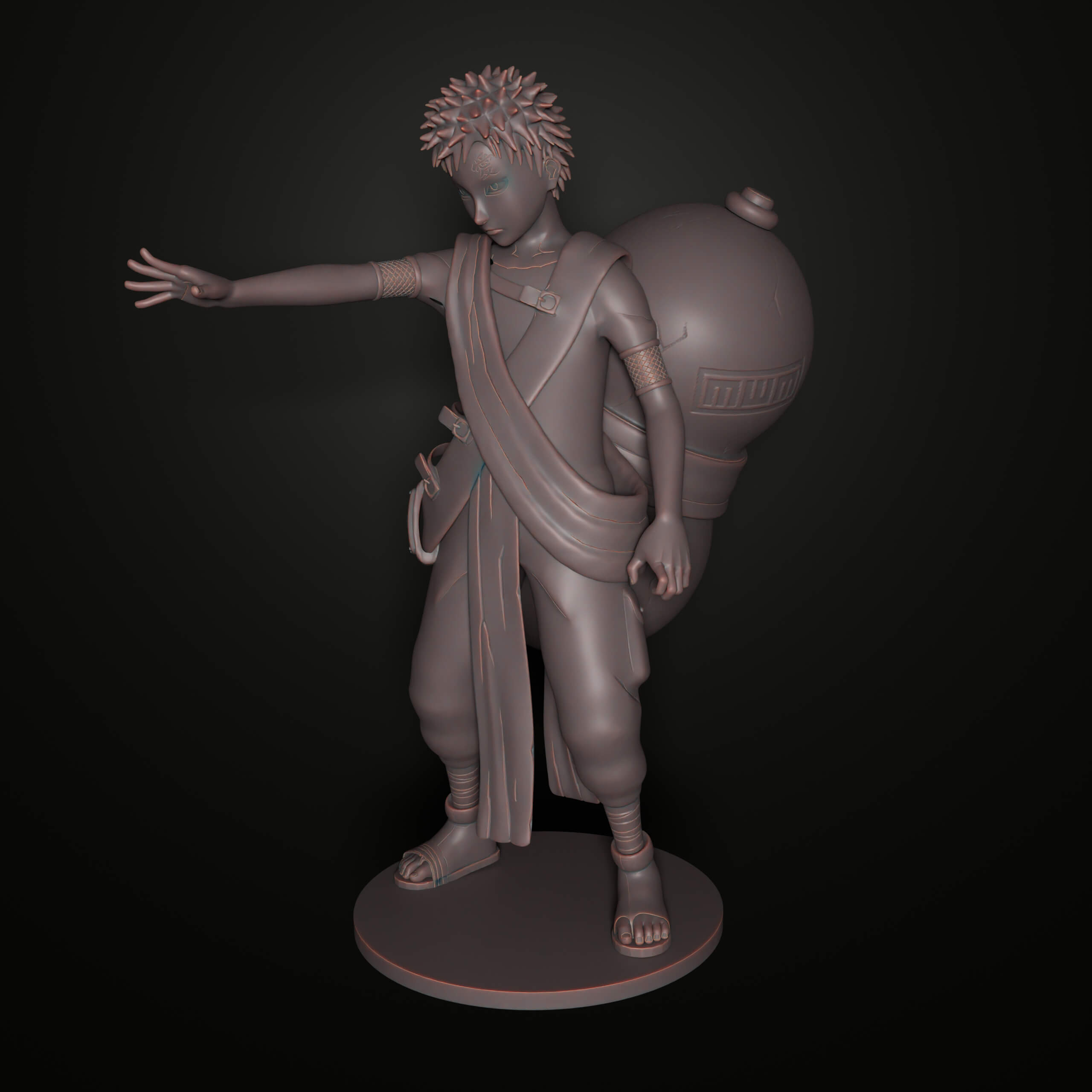 Gaara From Naruto - 3D Model by Moogar