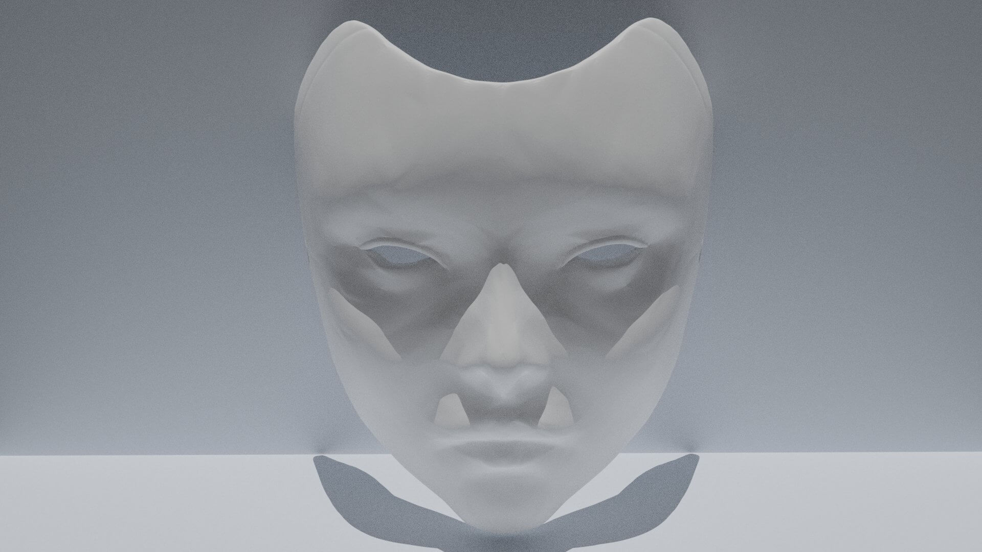 Geisha Mask - 3D Model by Moogar