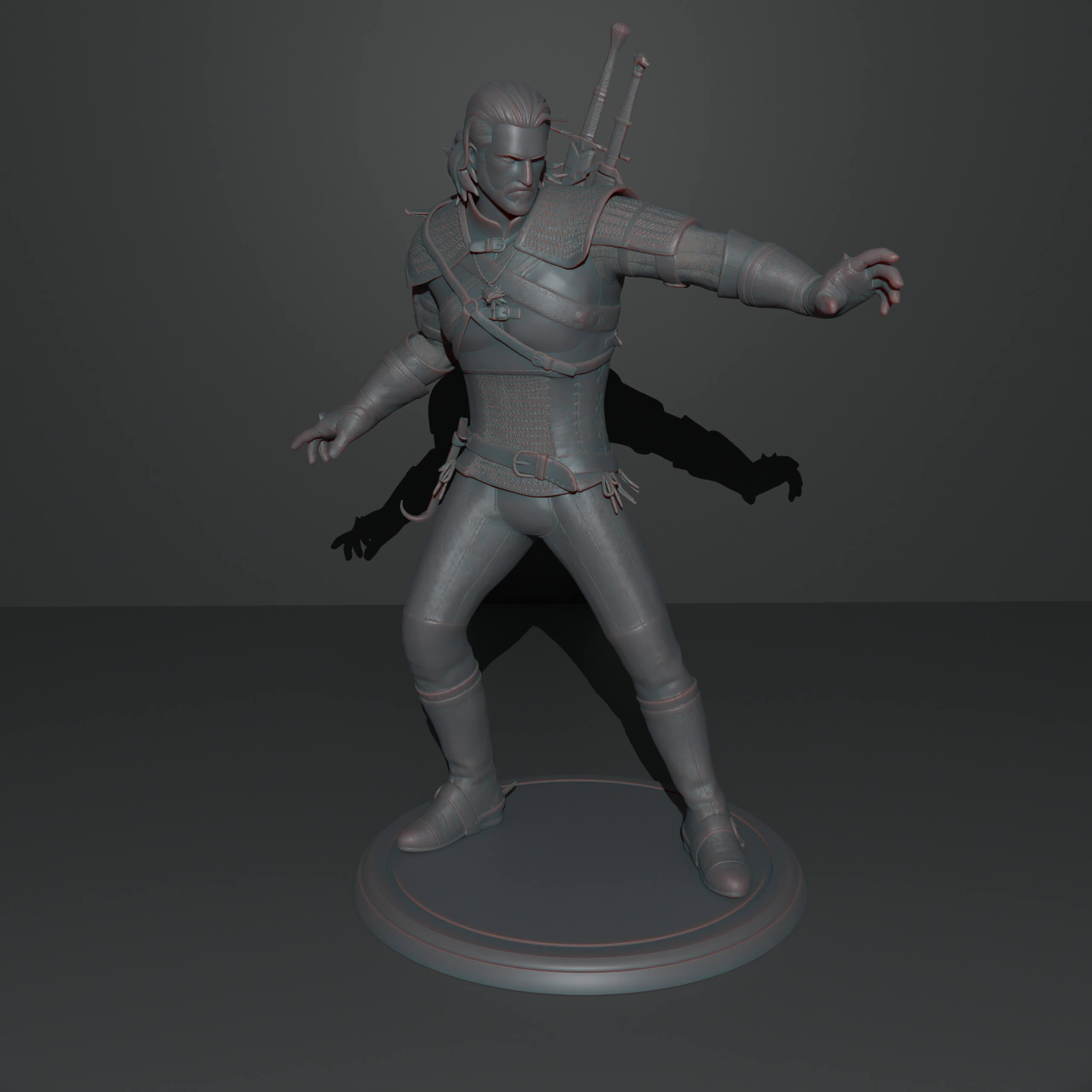 Geralt of Rivia - 3D Model by Moogar