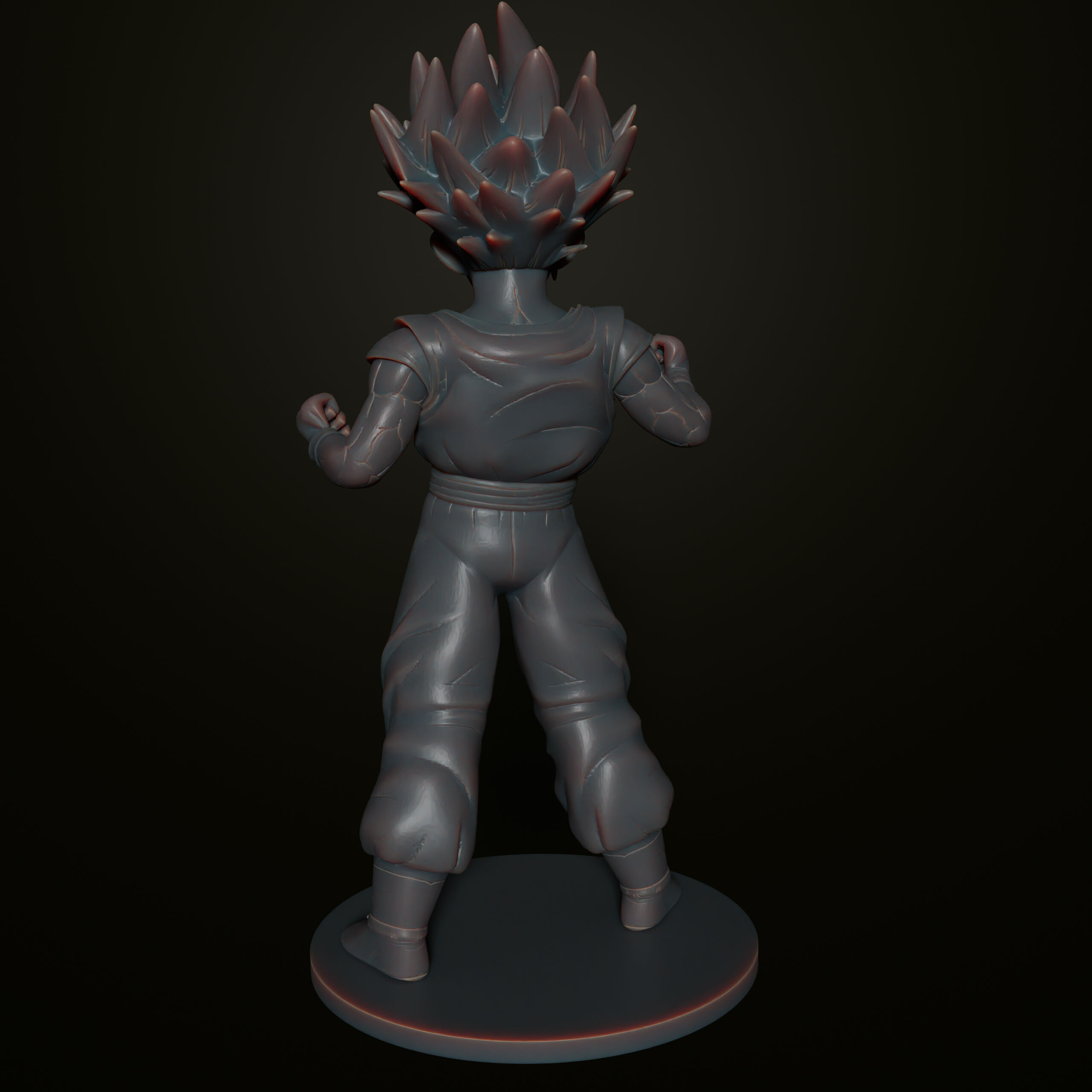 Son Gohan Super Saiyan 2 - 3D Model by Moogar