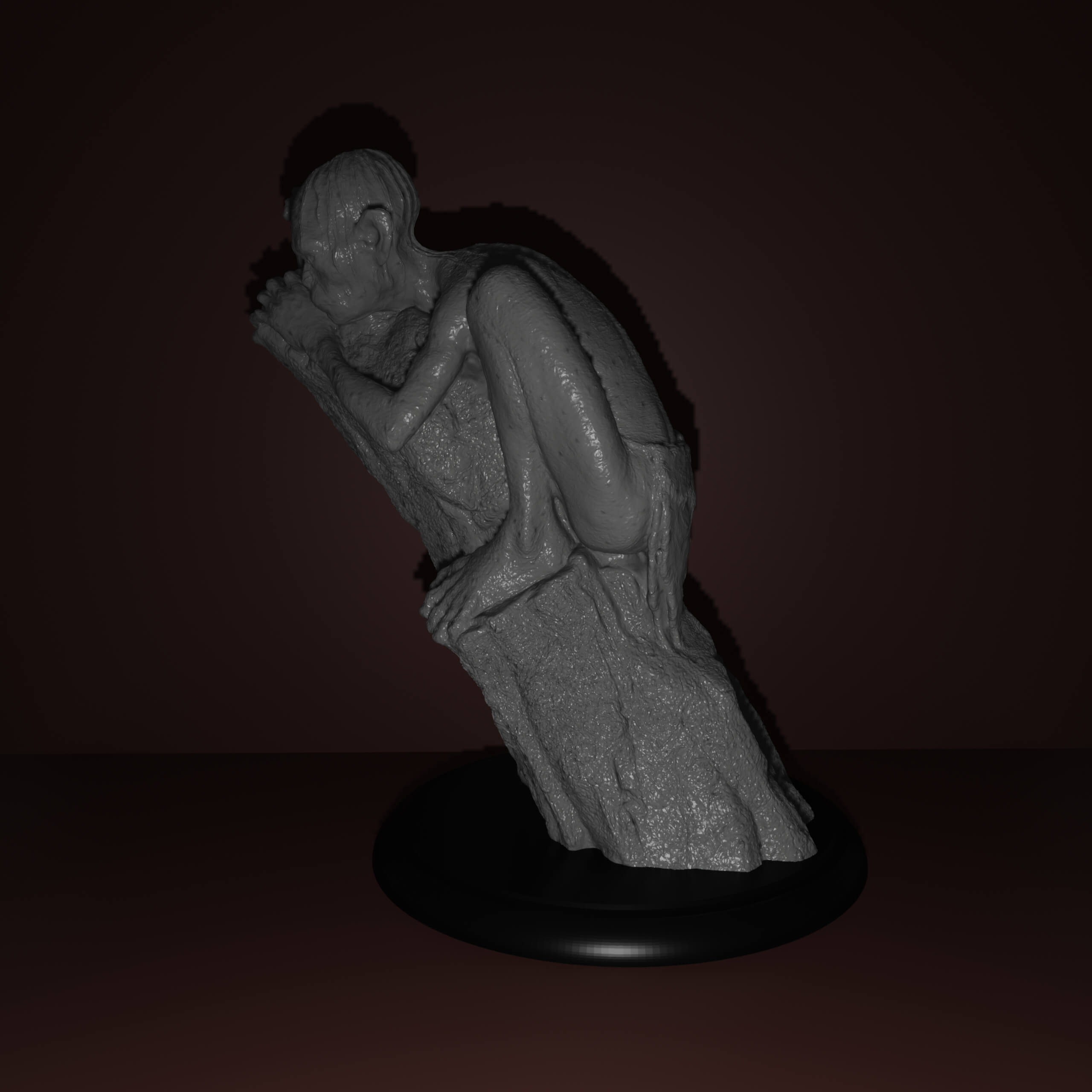 Gollum - Smeagol 3D Print Model by Moogar