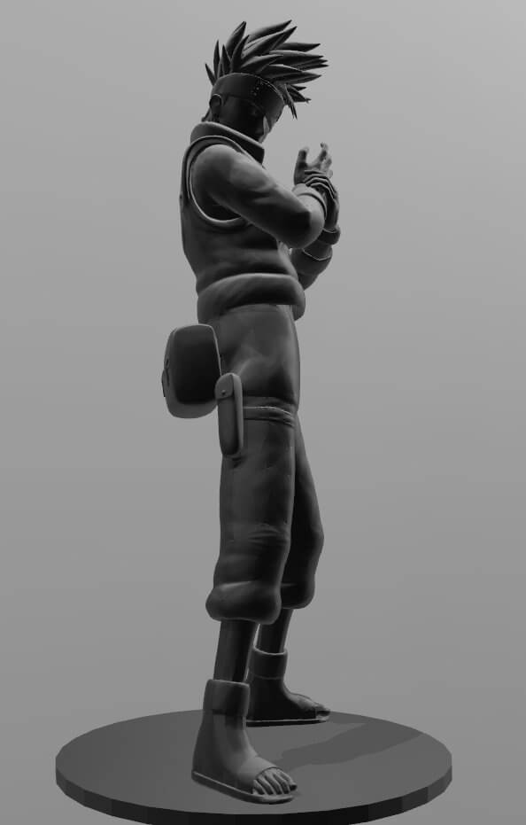Hatake Kakashi from Naruto Shippuden - 3D Model by Moogar