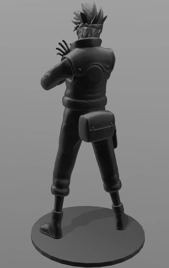 Hatake Kakashi from Naruto Shippuden - 3D Model by Moogar