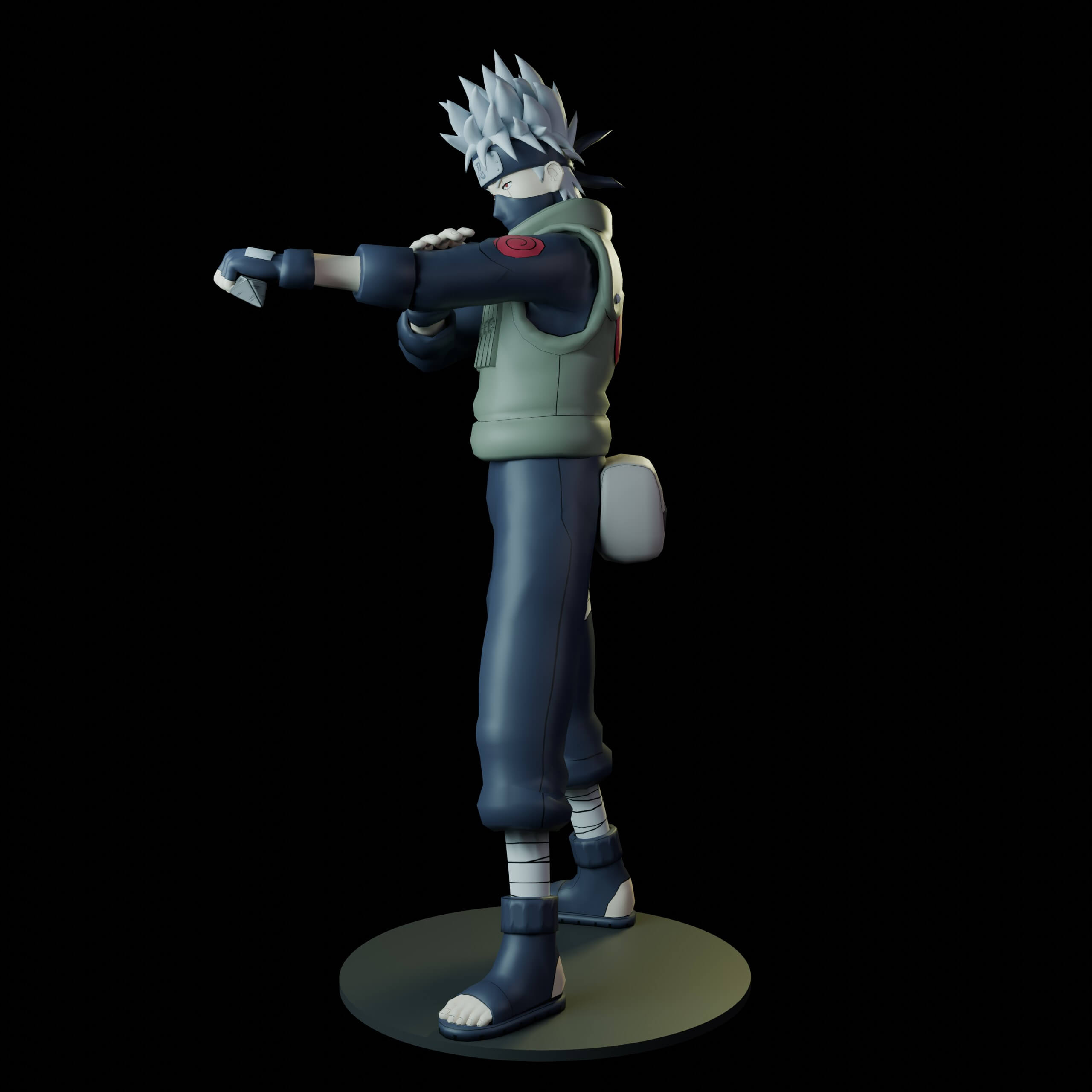 Hatake Kakashi - 3D Model by Moogar