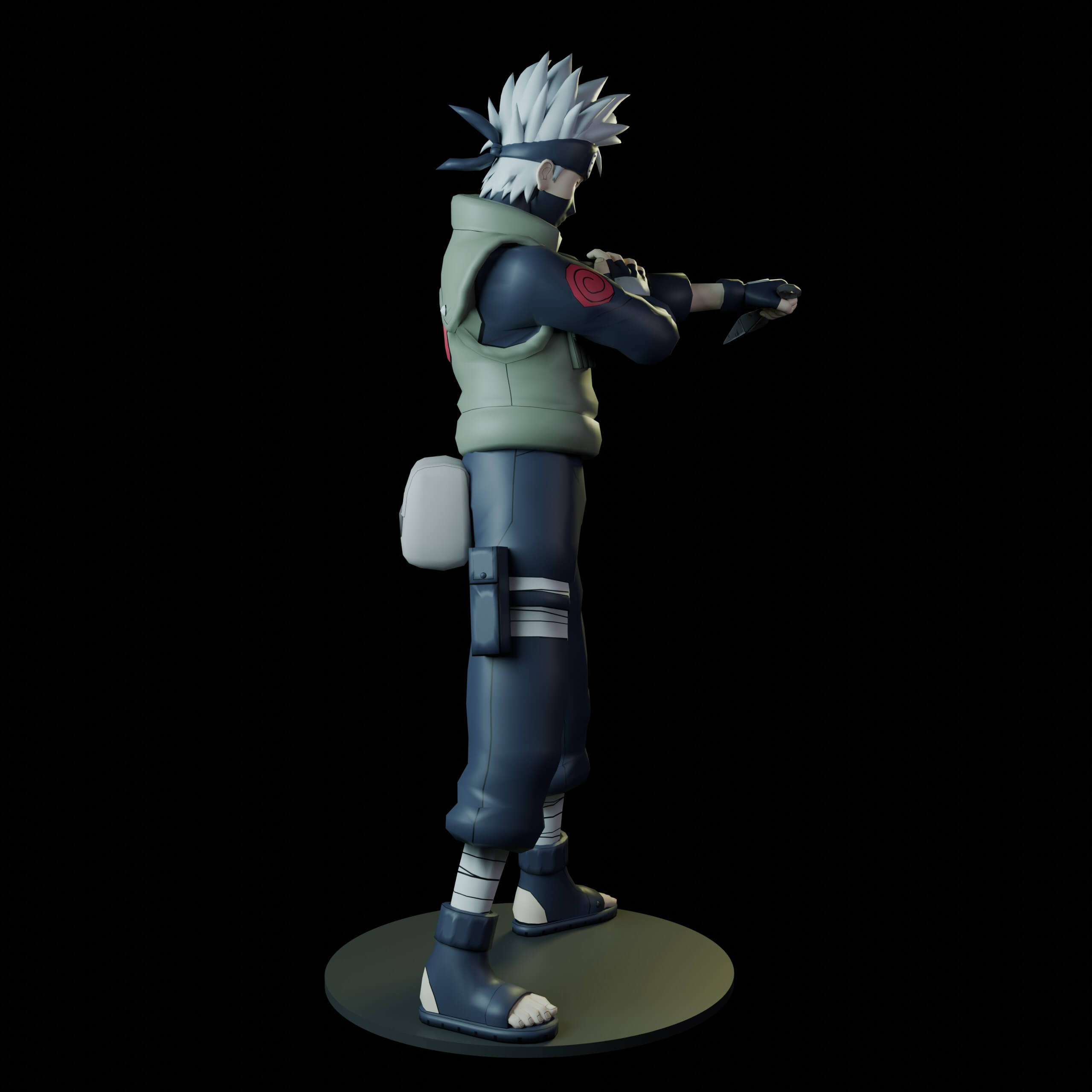 Hatake Kakashi - 3D Model by Moogar