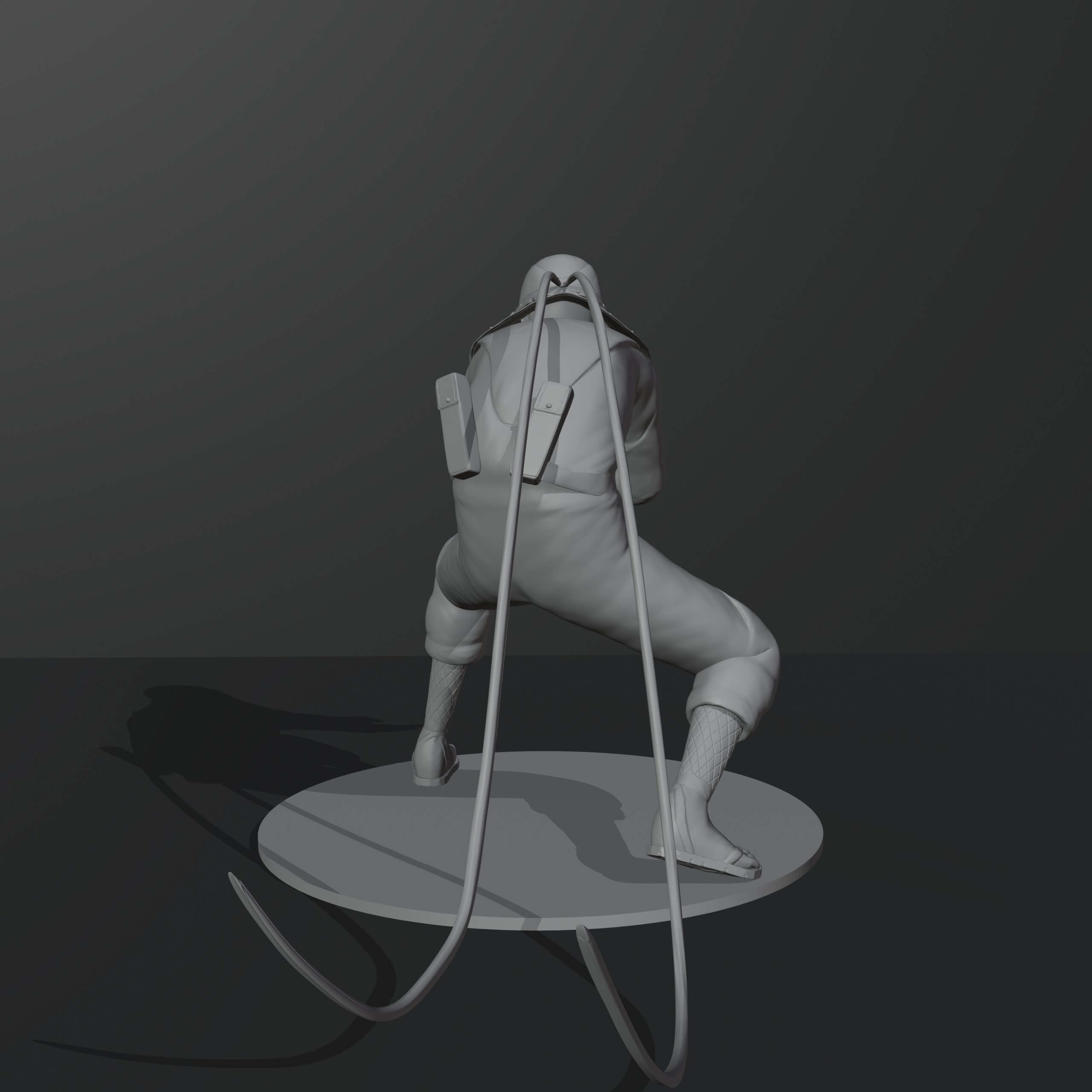 Hiruzen Sarutobi The Third Hokage From Naruto - 3D Model by Moogar