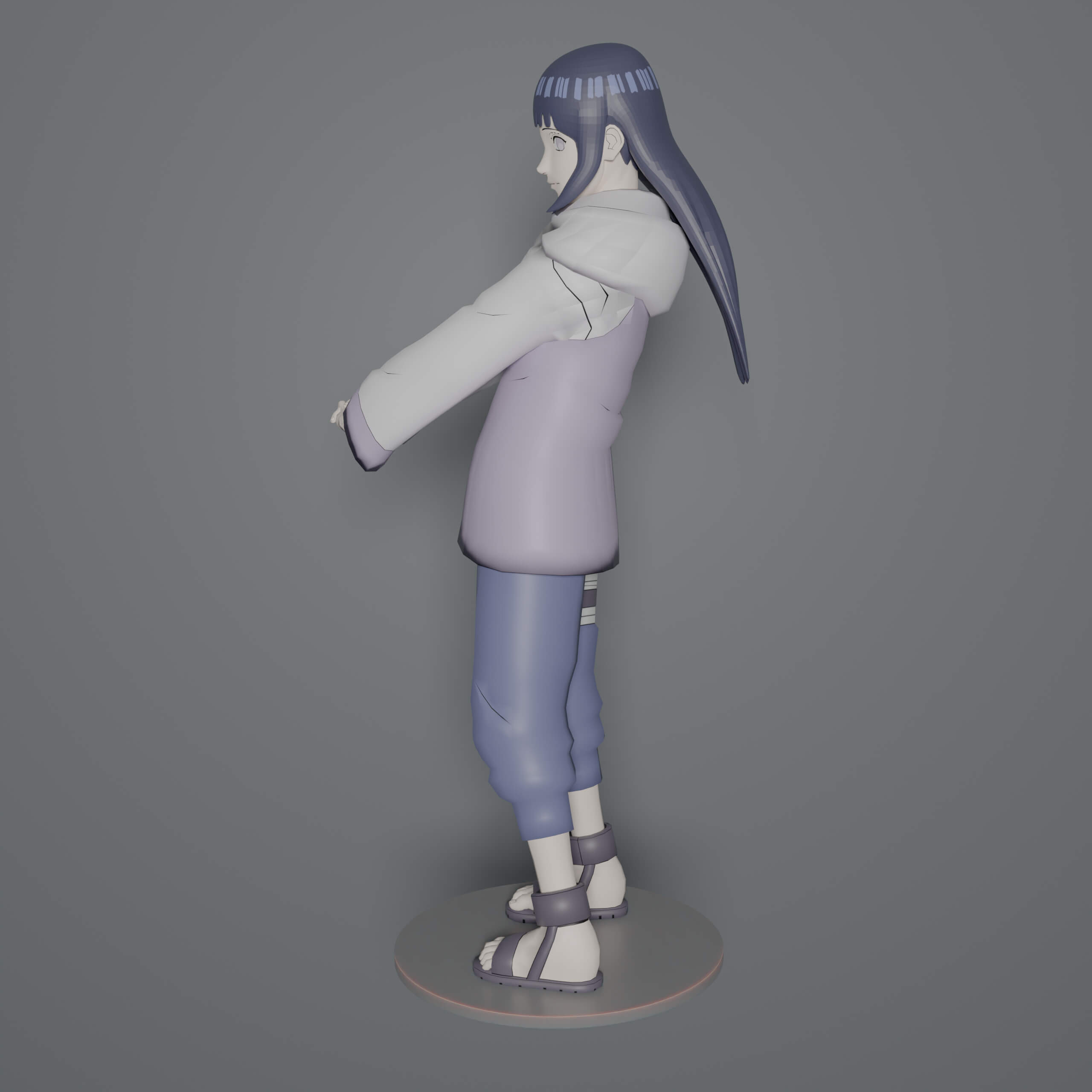 Hunata Hyuga - 3D Print Model by Moogar