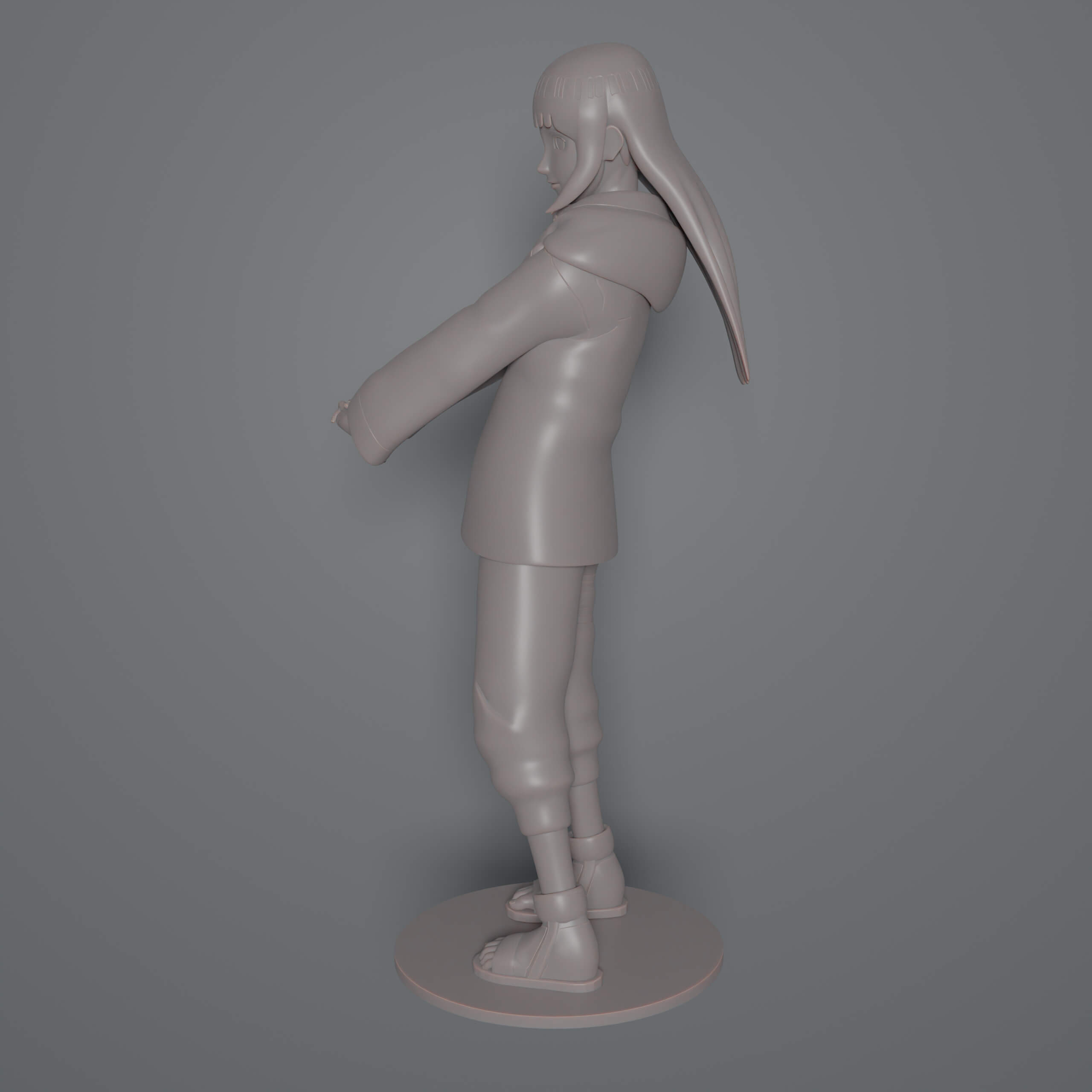 Hunata Hyuga - 3D Print Model by Moogar