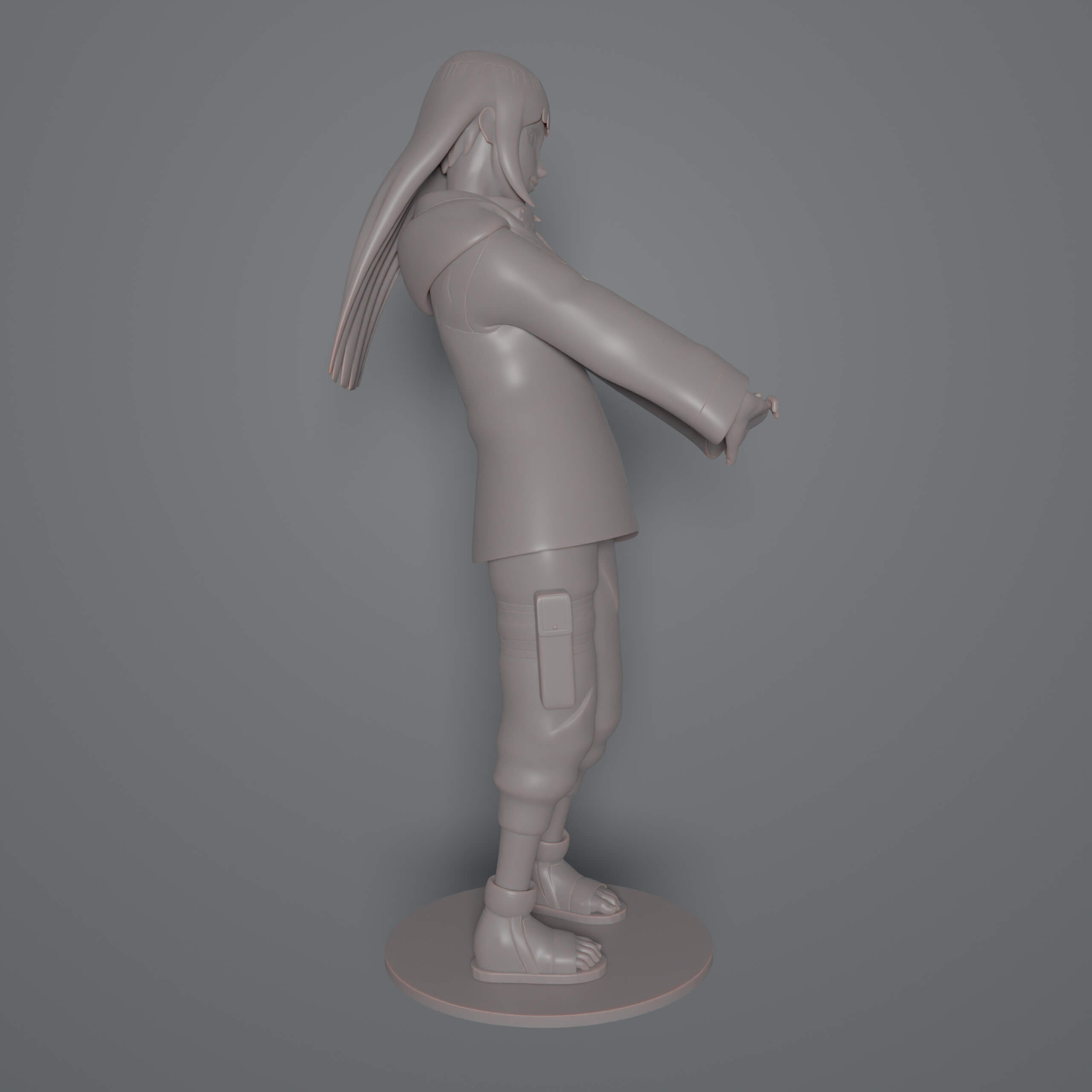Hunata Hyuga - 3D Print Model by Moogar