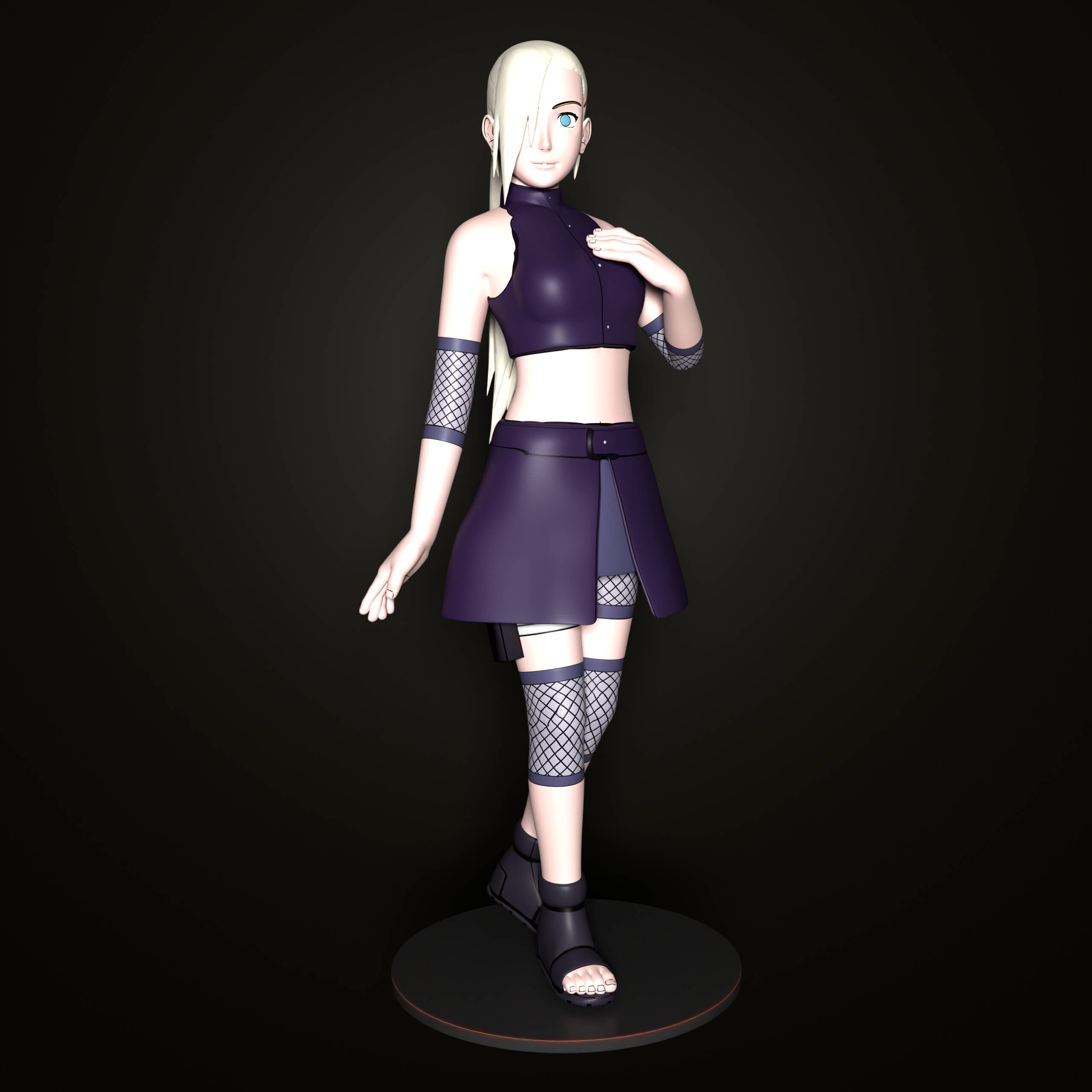 Ino Yamanaka Shippuden - 3D Model by Moogar