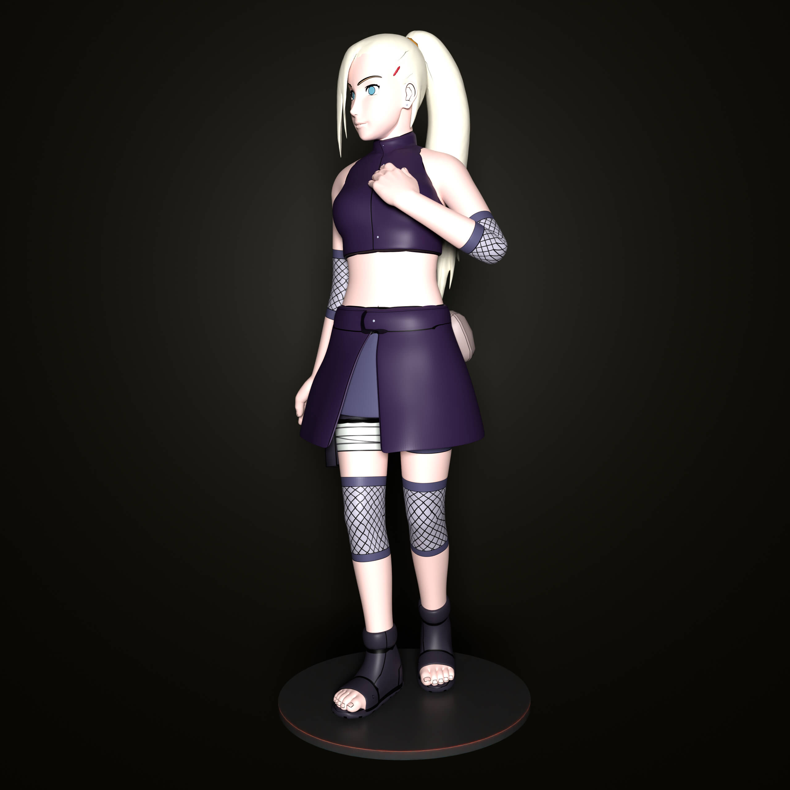 Ino Yamanaka Shippuden - 3D Print Model by Moogar
