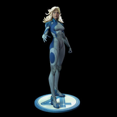 Invisible Woman - 3D Model by Moogar