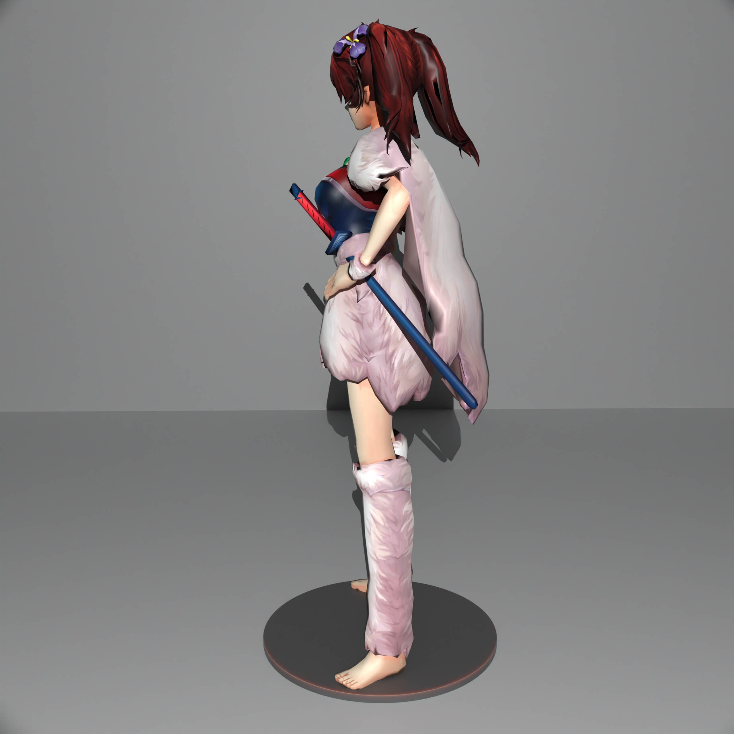 Ayame - Iris Flower 3D Model by Moogar