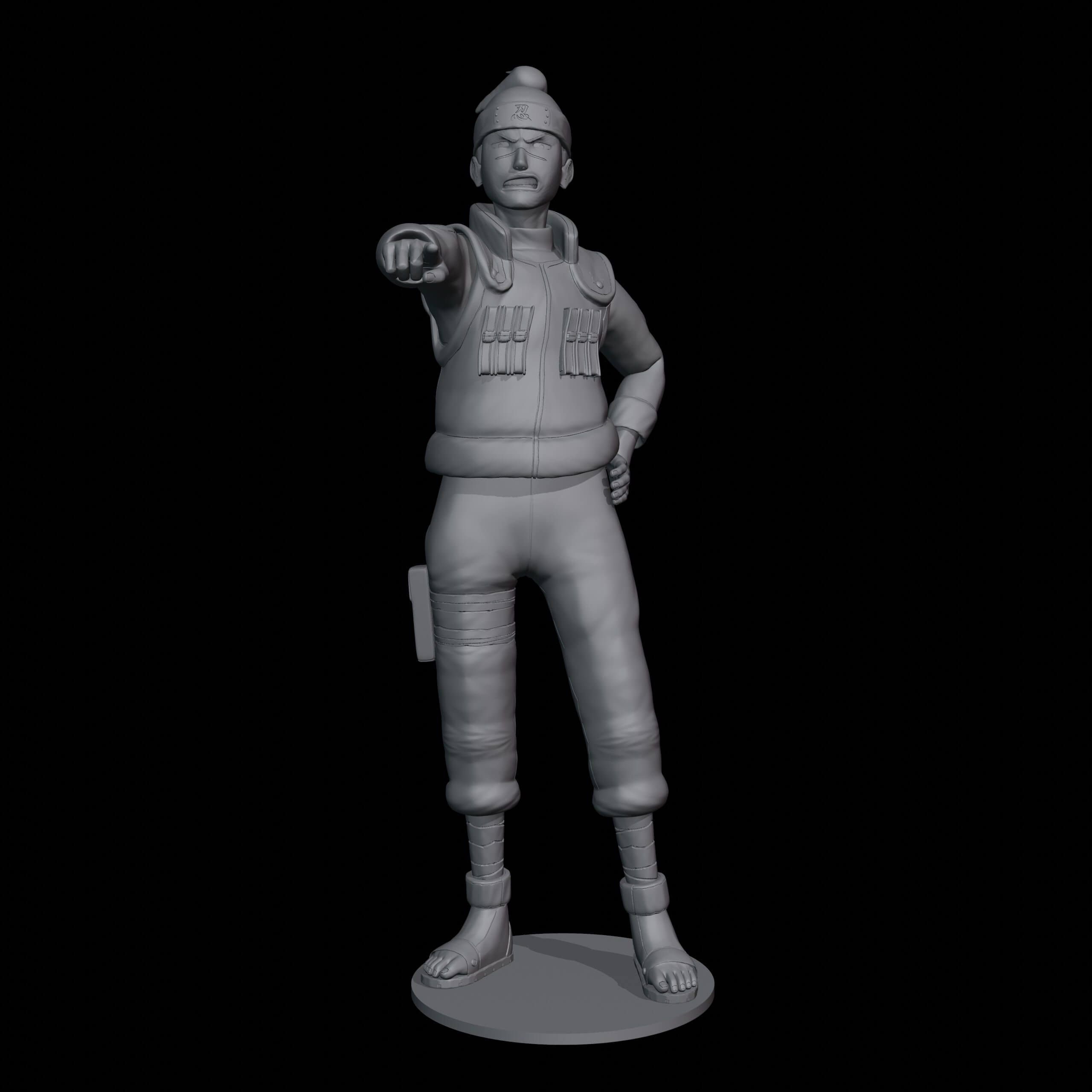 Iruka Umino from Naruto - 3D Model by Moogar