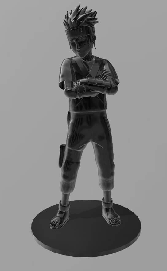 Kakashi Hatake from Shippuden - 3D Model by Moogar